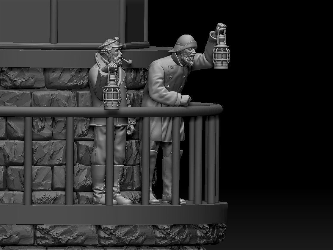 lighthouse keeper 3D model 3D printable | CGTrader