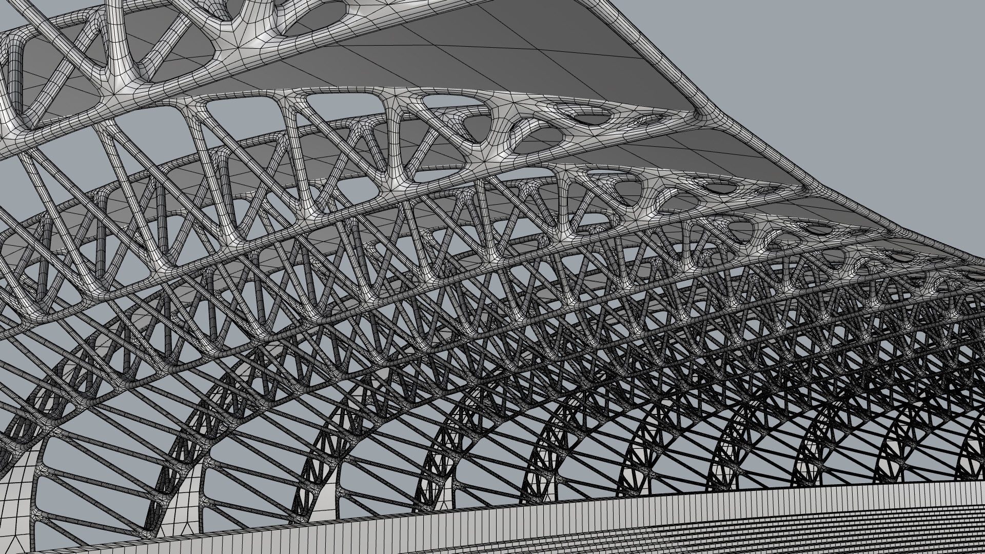 Anchor Trusses Soccer Stadium 3D model | CGTrader