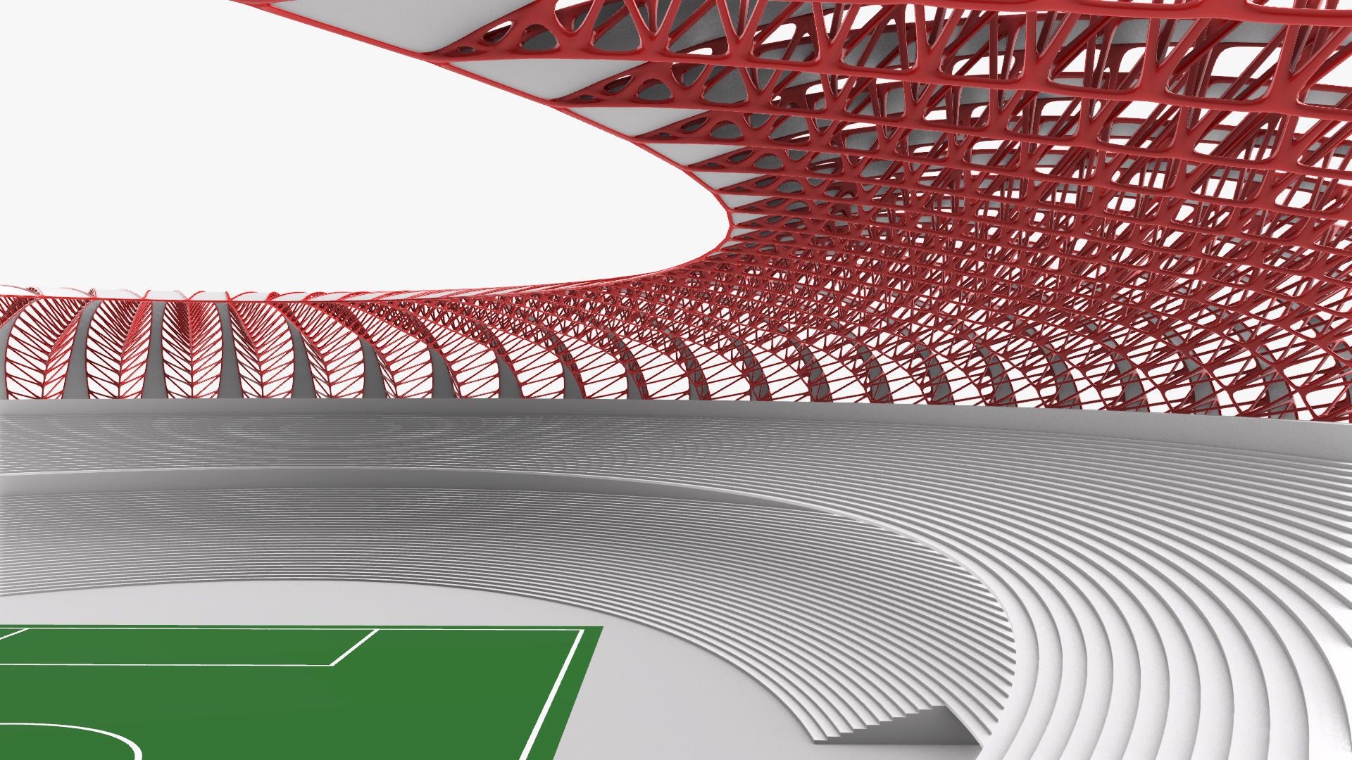 Anchor Trusses Soccer Stadium 3D model | CGTrader