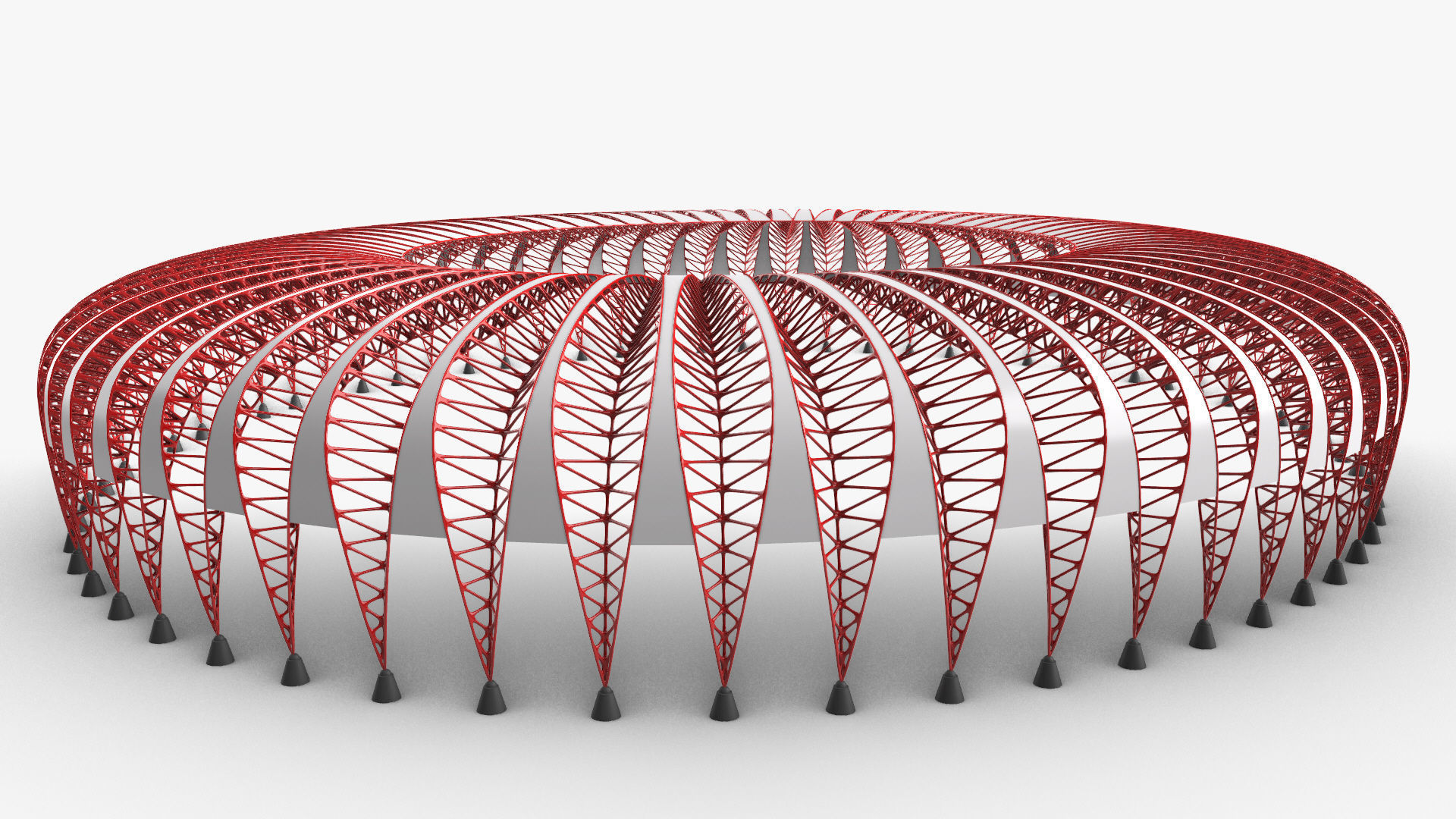 Anchor Trusses Soccer Stadium 3D model | CGTrader