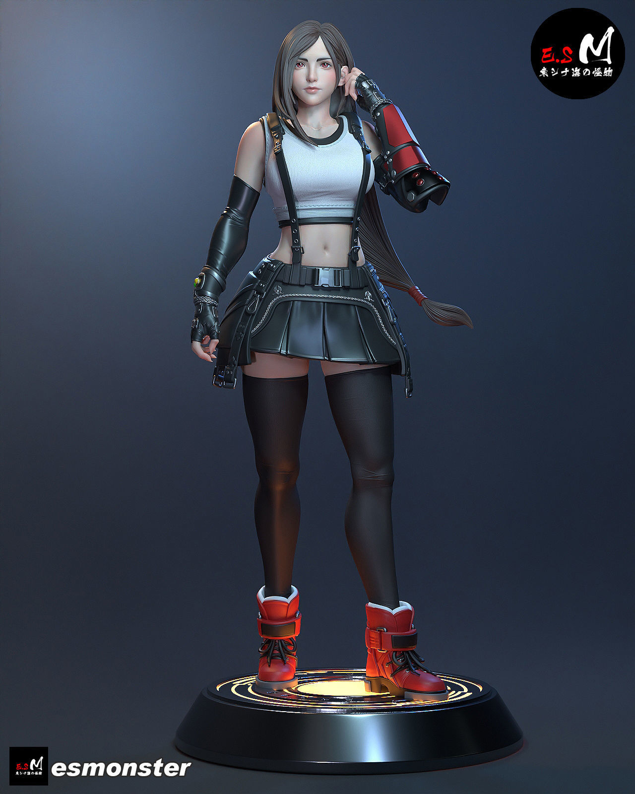 Tifa CHARACTER BY ESM 3D model 3D printable | CGTrader