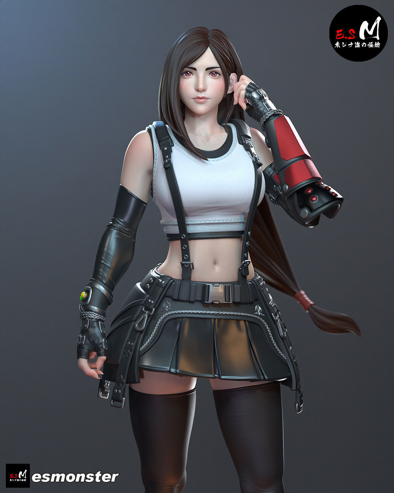Tifa CHARACTER BY ESM 3D model 3D printable | CGTrader
