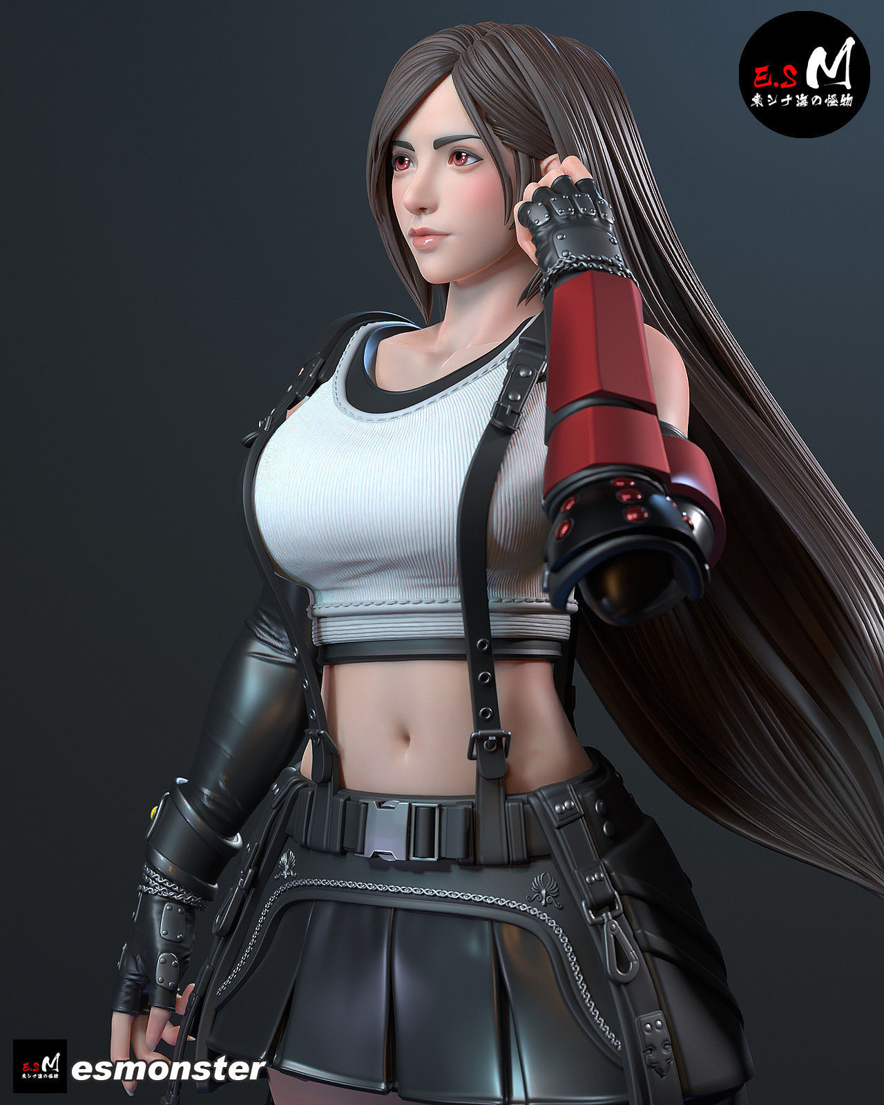 Tifa CHARACTER BY ESM 3D model 3D printable | CGTrader