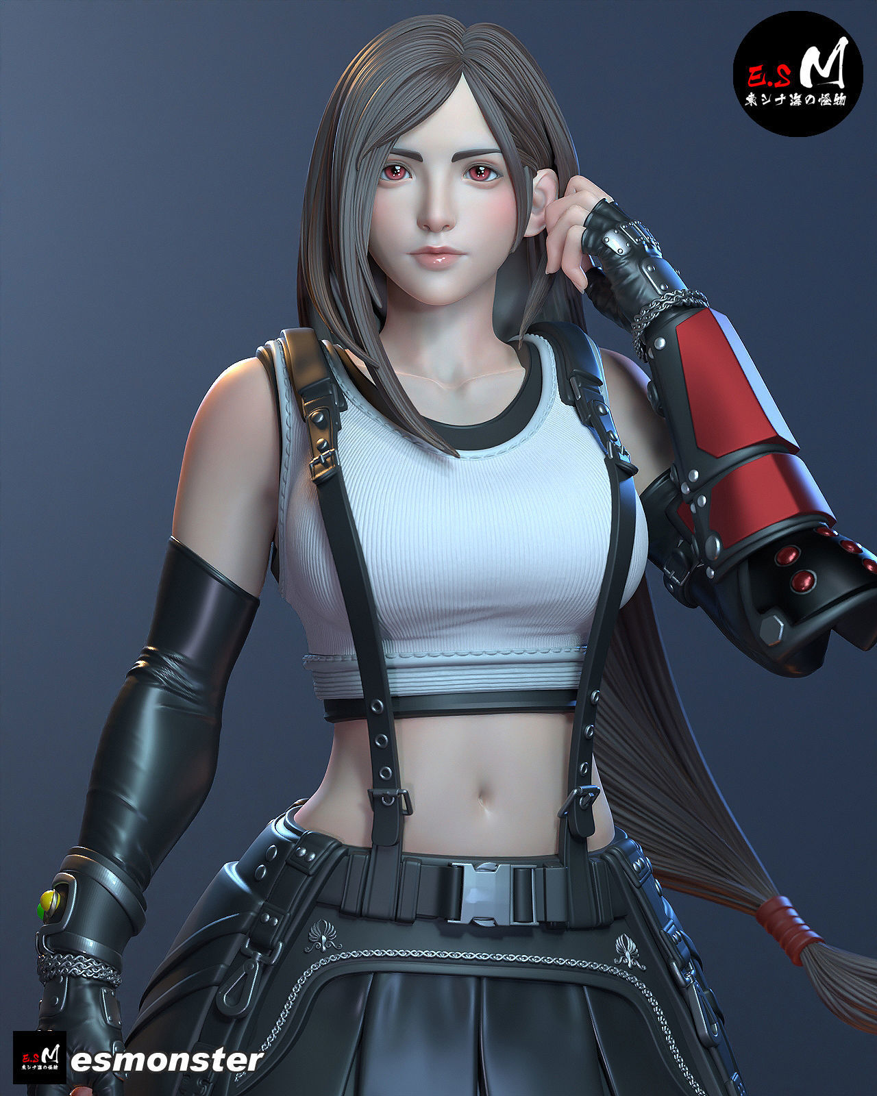 Tifa CHARACTER BY ESM 3D model 3D printable | CGTrader