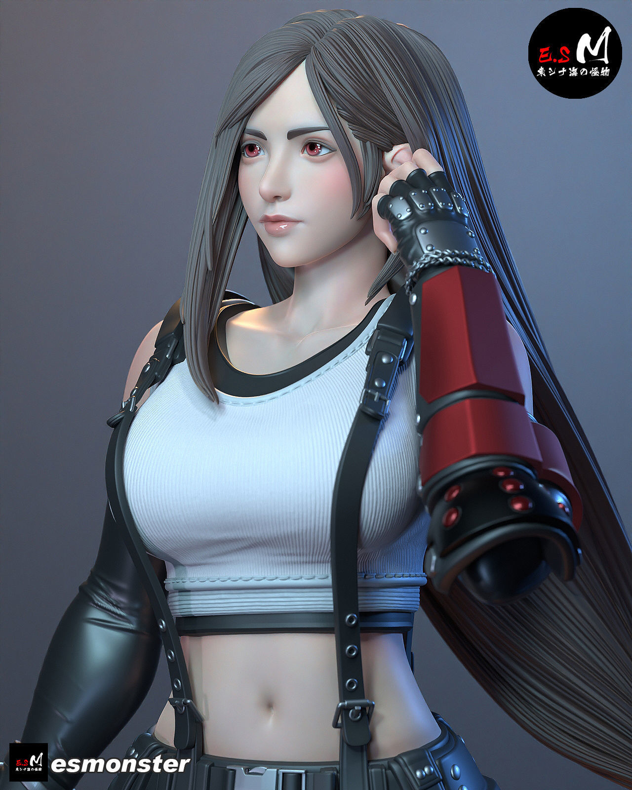 Tifa CHARACTER BY ESM 3D model 3D printable | CGTrader