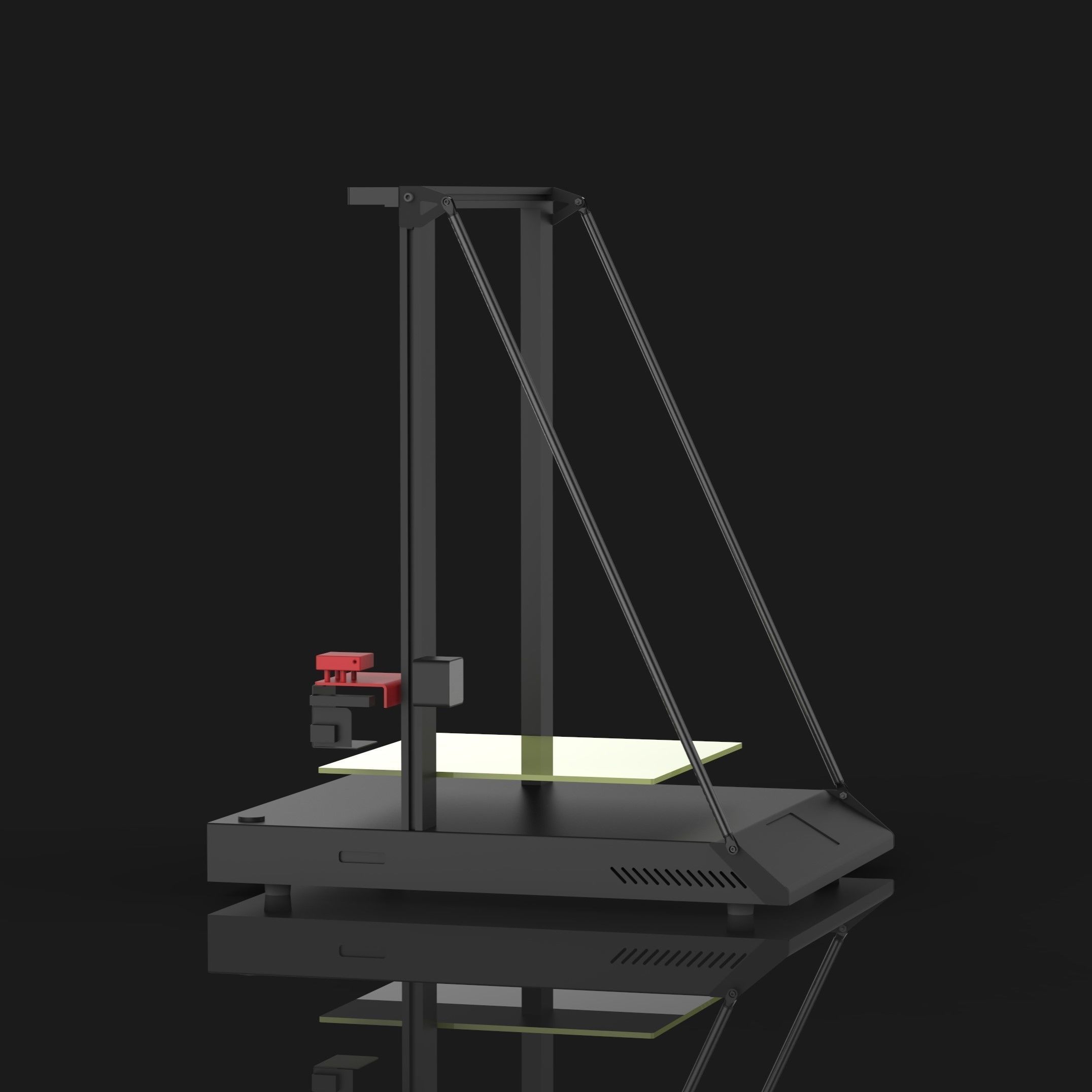 CR10s Pro V2 - Cross Bracing Struts and Printer 3D model 3D printable ...