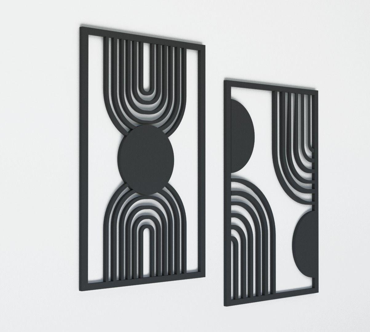 Metal wall decoration free 3D model | CGTrader