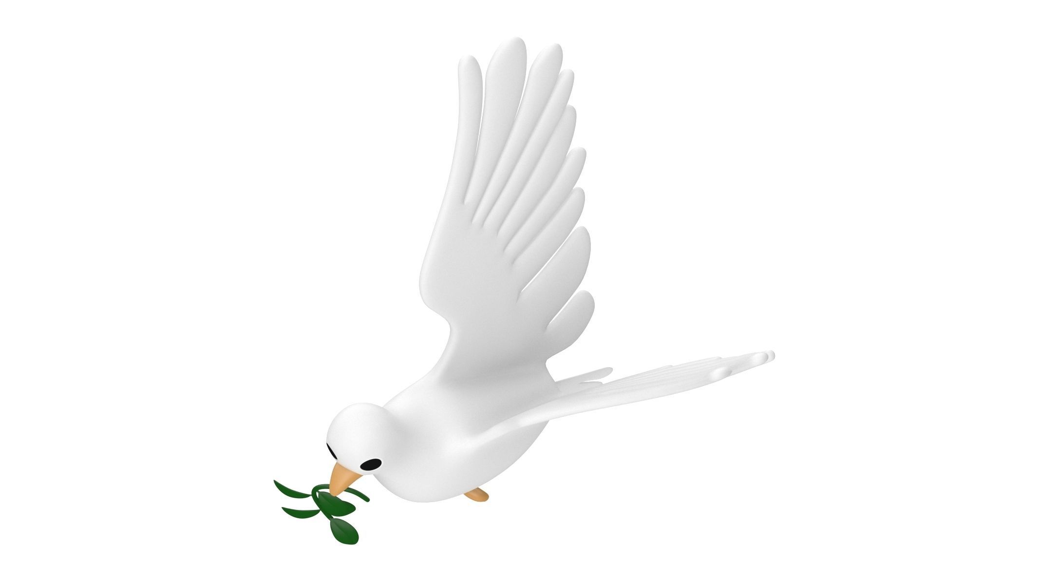 Whatsapp Dove Of Peace 3D model | CGTrader