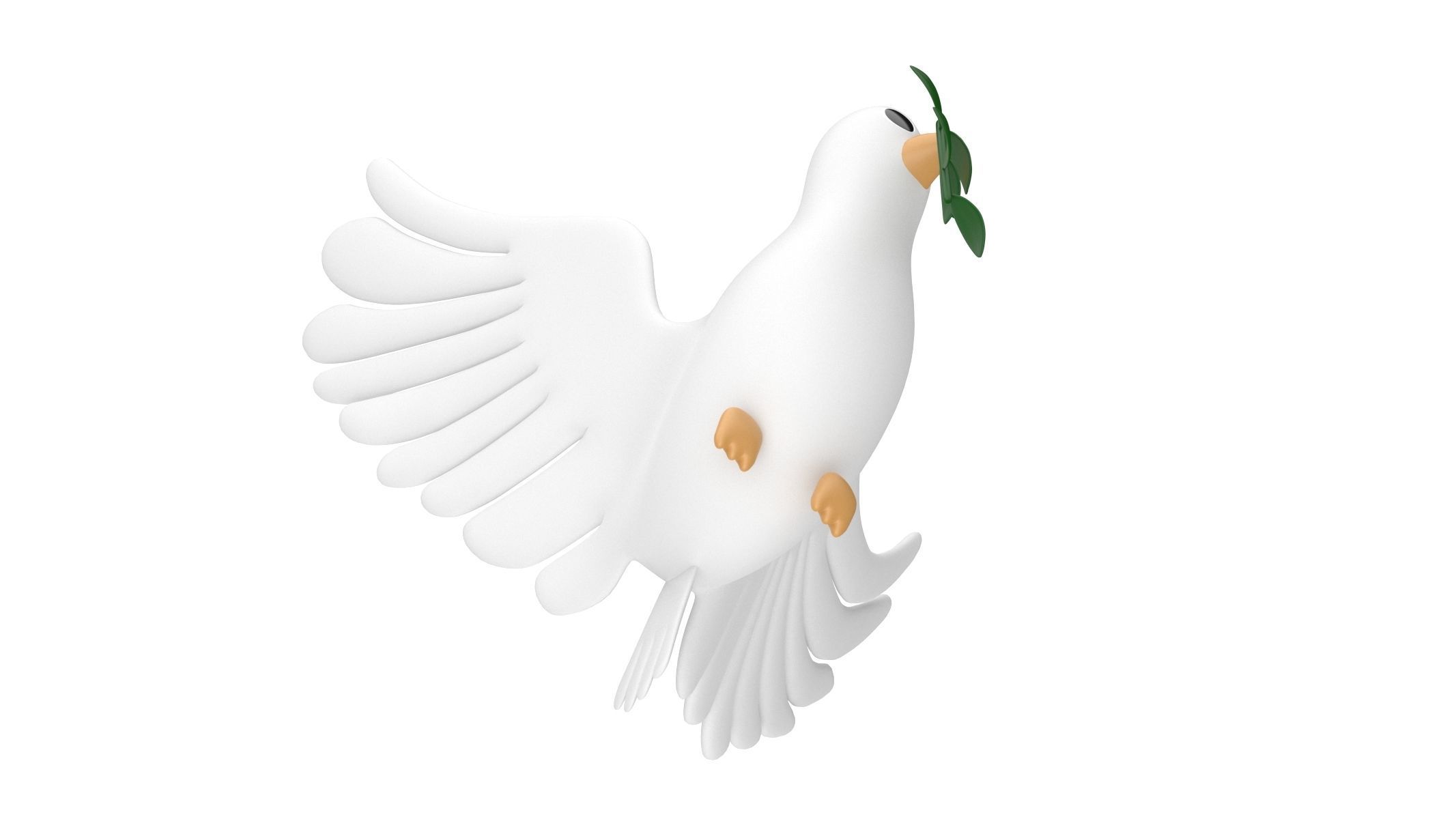 Whatsapp Dove Of Peace 3D model | CGTrader