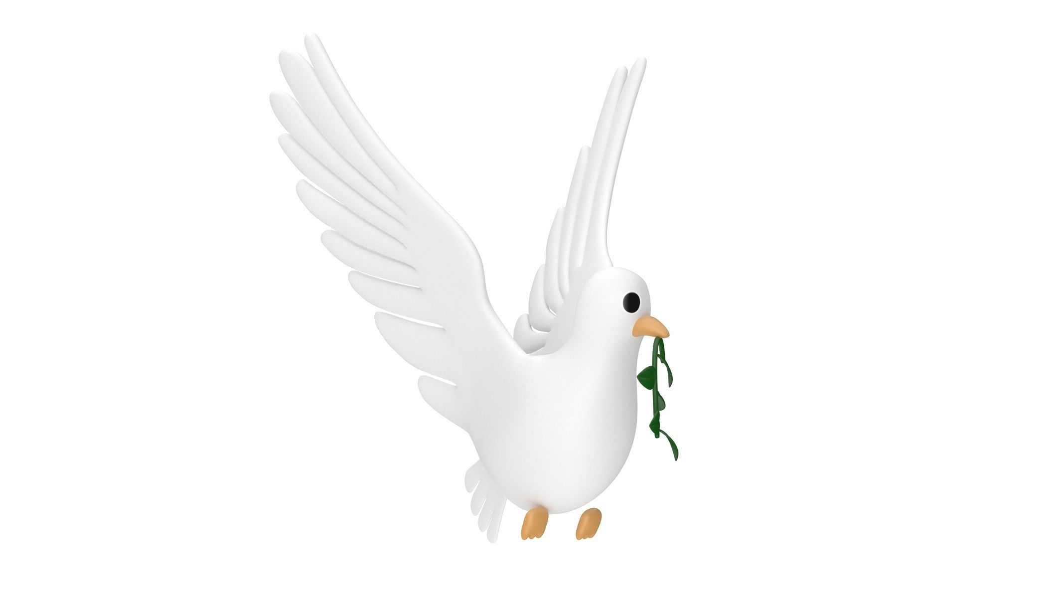 Whatsapp Dove Of Peace 3D model | CGTrader