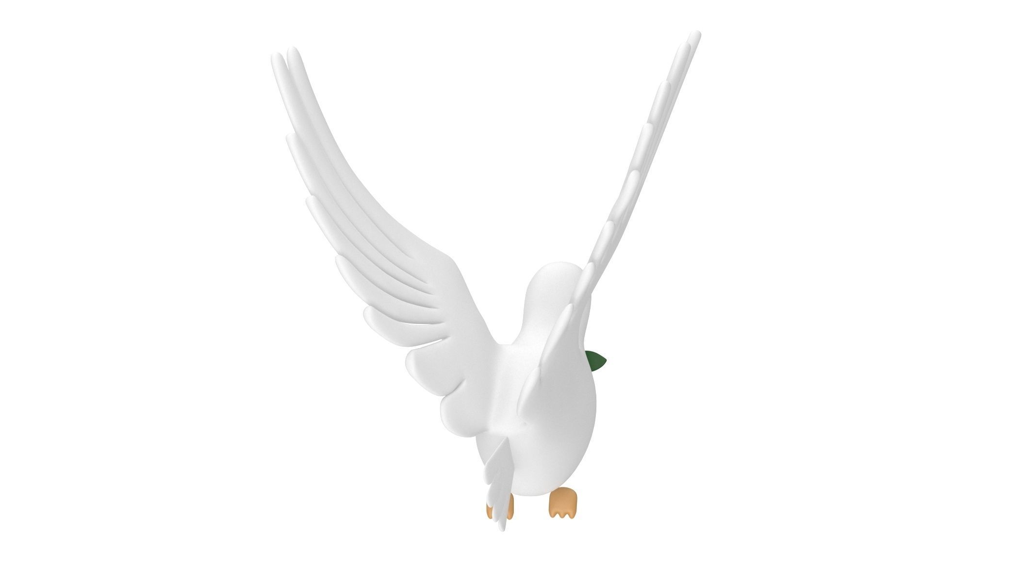 Whatsapp Dove Of Peace 3D model | CGTrader