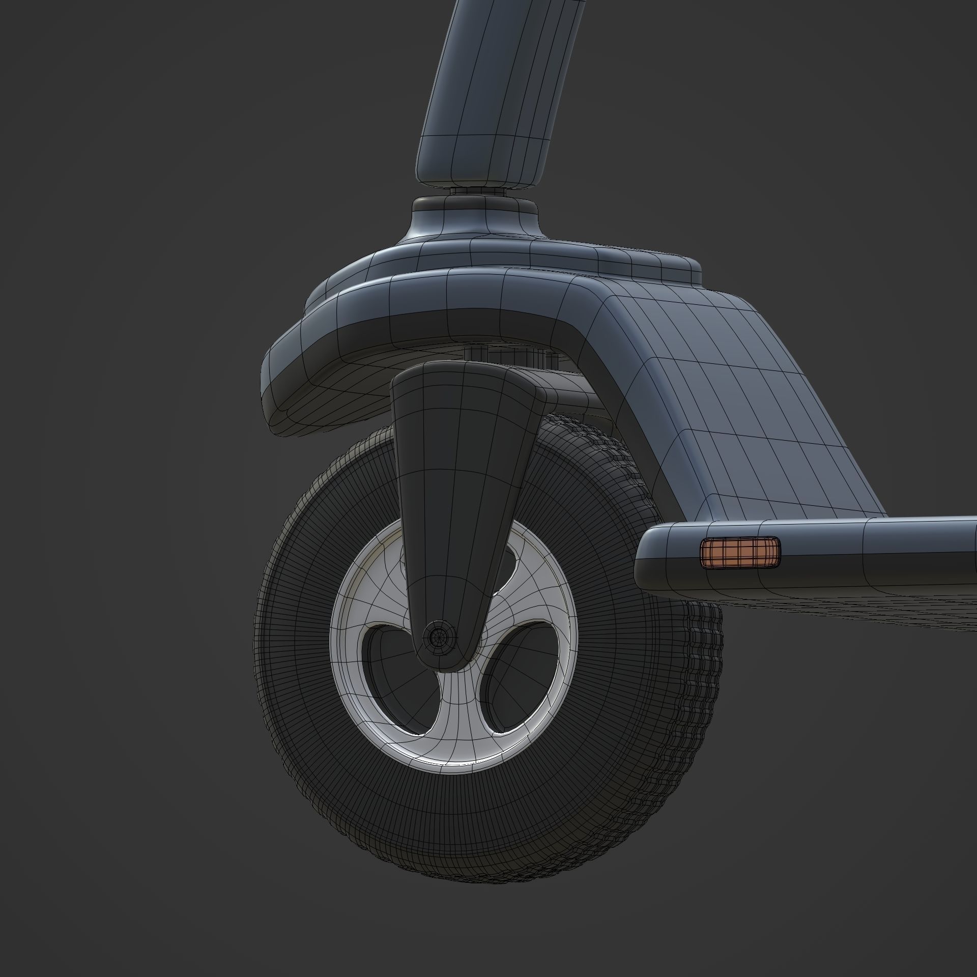 3D model Generic Mobility Scooter -- Wheelchair VR / AR / low-poly ...