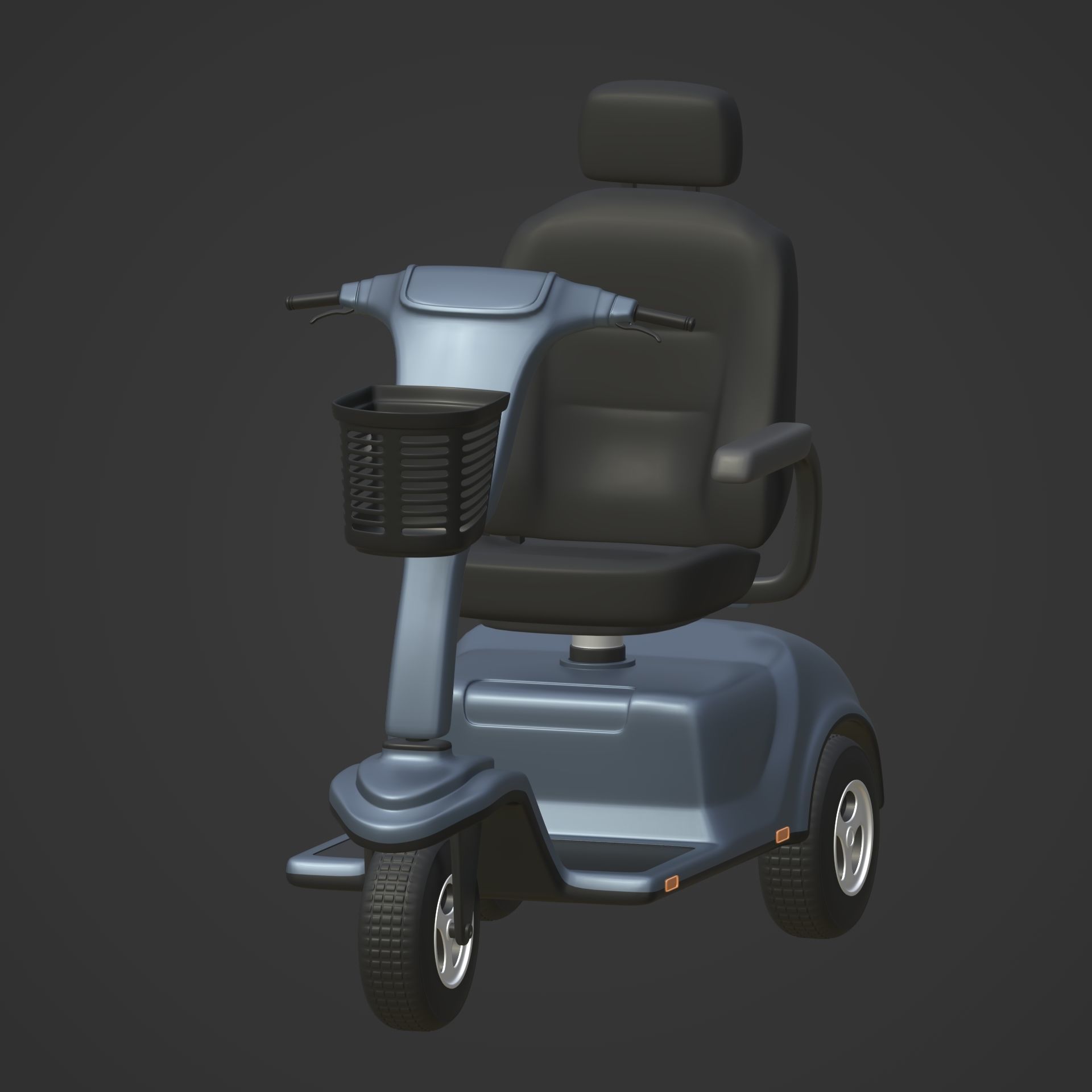 3D model Generic Mobility Scooter -- Wheelchair VR / AR / low-poly ...