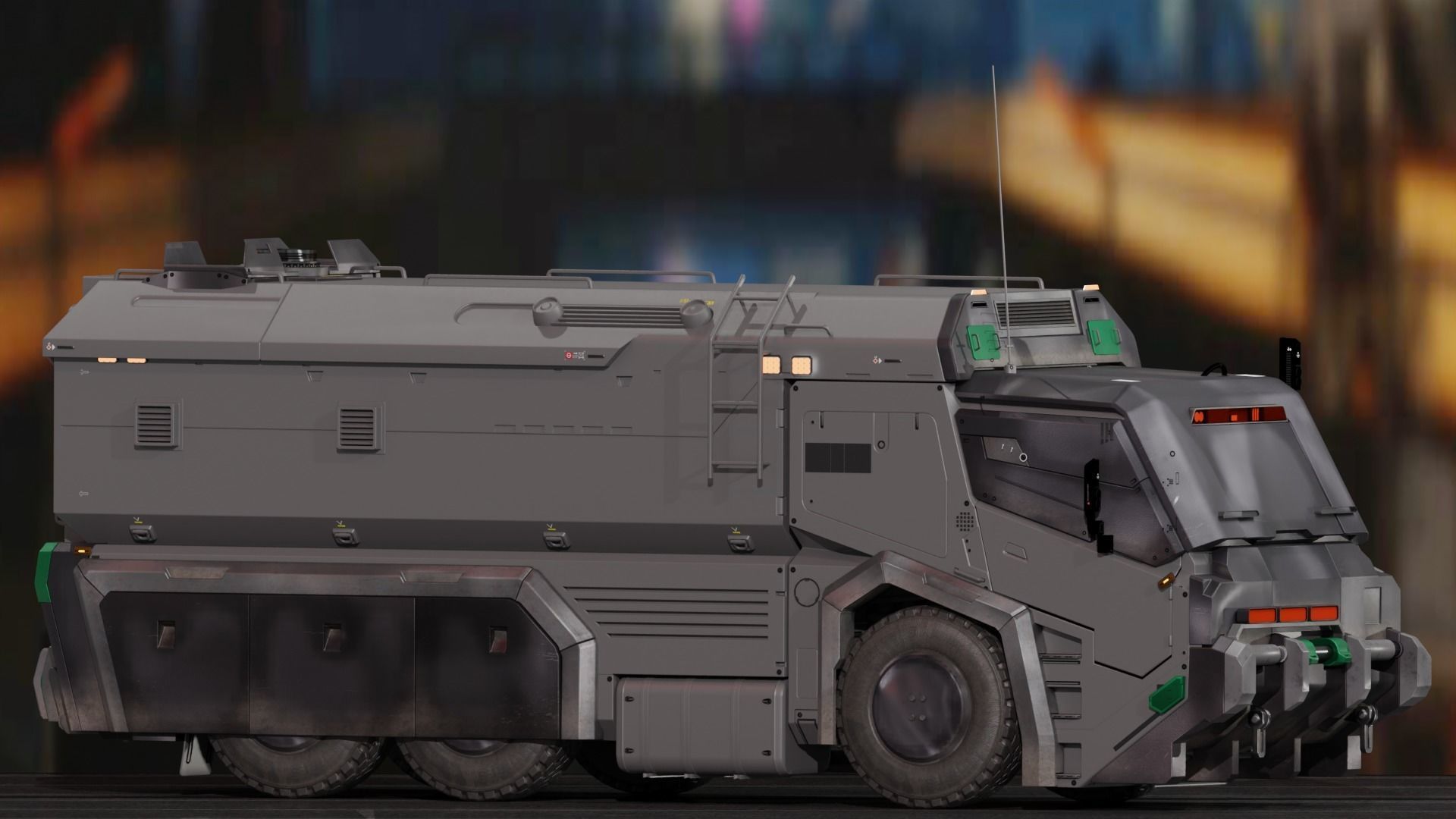 Cyberpunk Militech Behemoth 3D model 3D printable | CGTrader