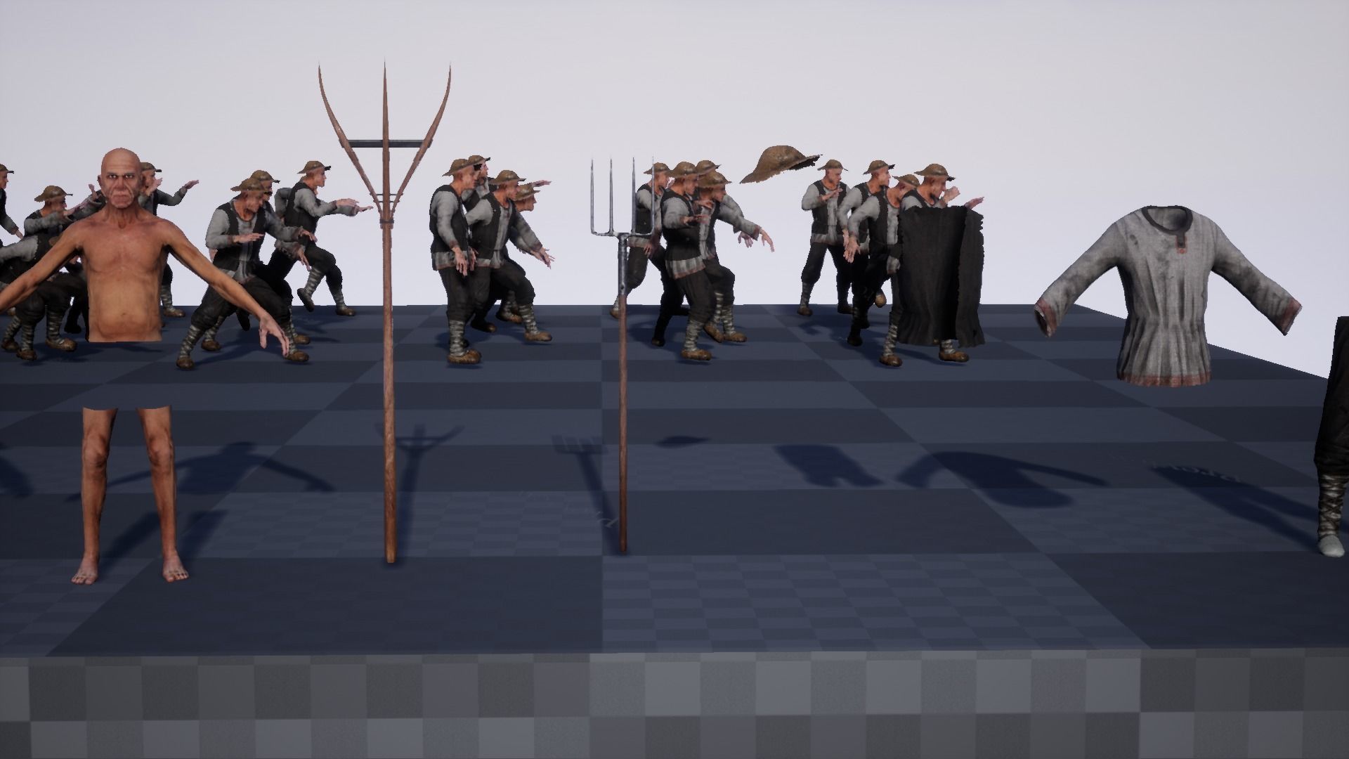 3D model PEASANT MODULAR VR / AR / low-poly | CGTrader