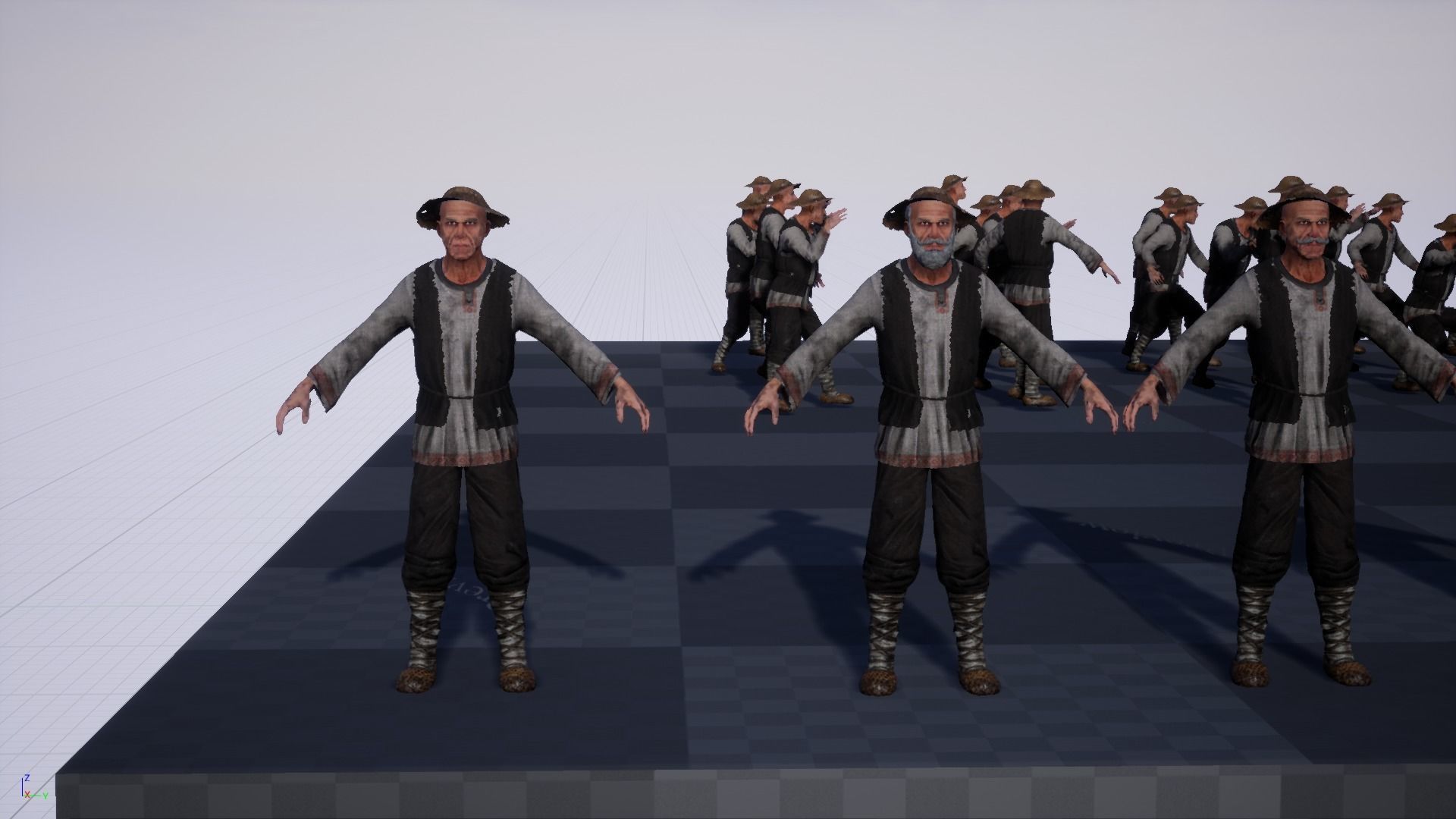 3D model PEASANT MODULAR VR / AR / low-poly | CGTrader