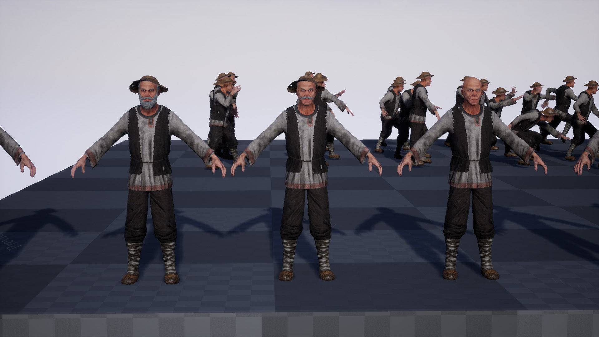 3D model PEASANT MODULAR VR / AR / low-poly | CGTrader