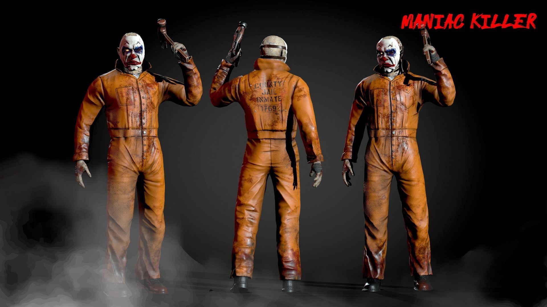 3D model MANIAC KILLER 7 in 1 VR / AR / low-poly | CGTrader