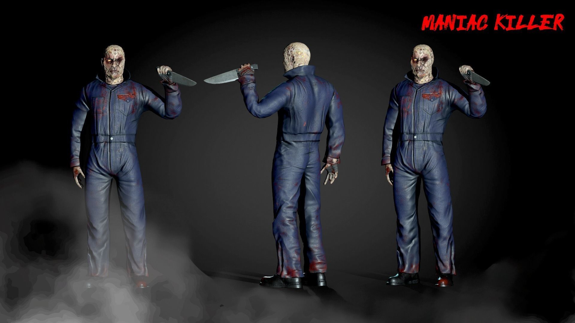 3D model MANIAC KILLER 7 in 1 VR / AR / low-poly | CGTrader