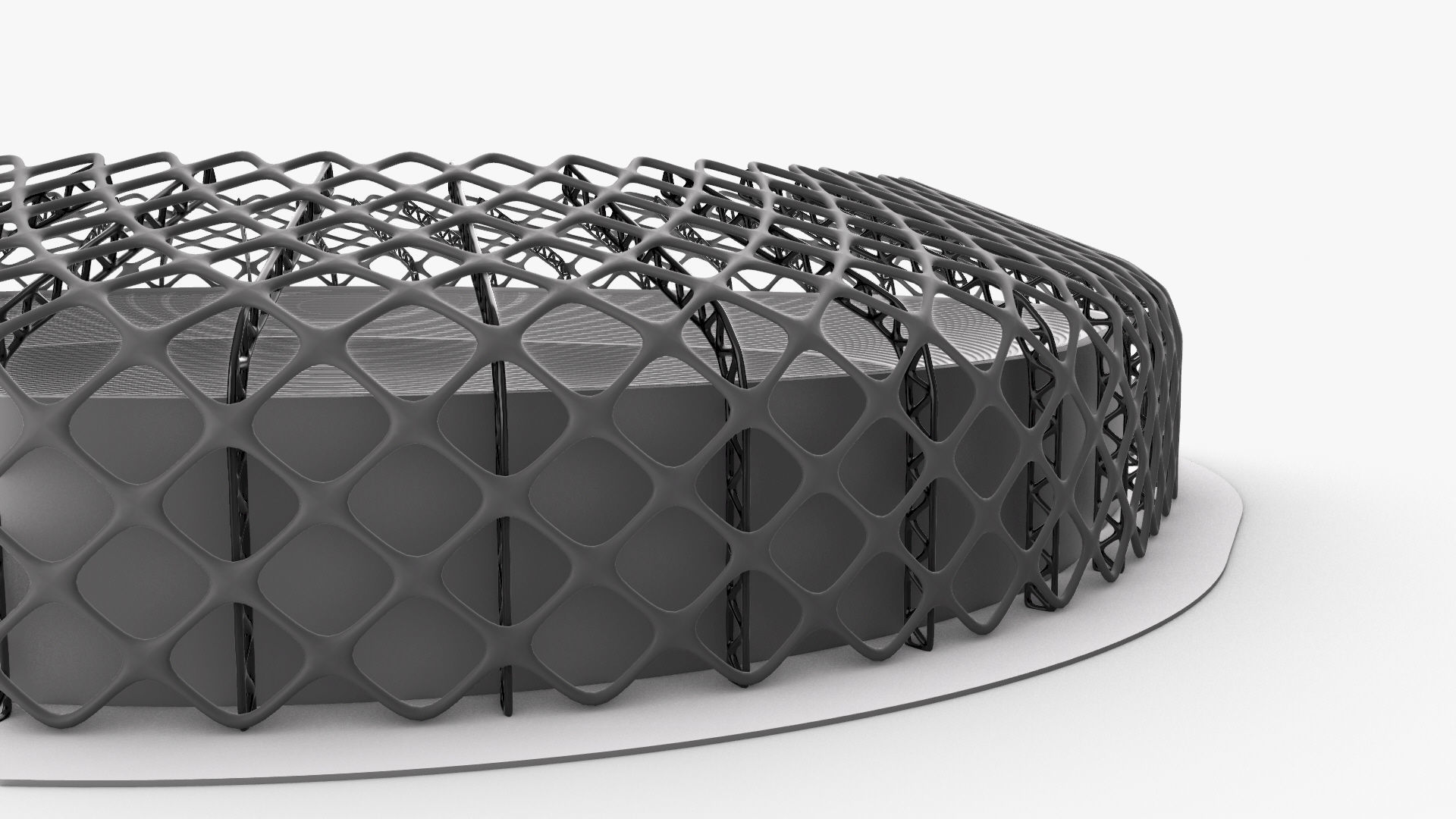 Network Structure Soccer Stadium 3D model | CGTrader