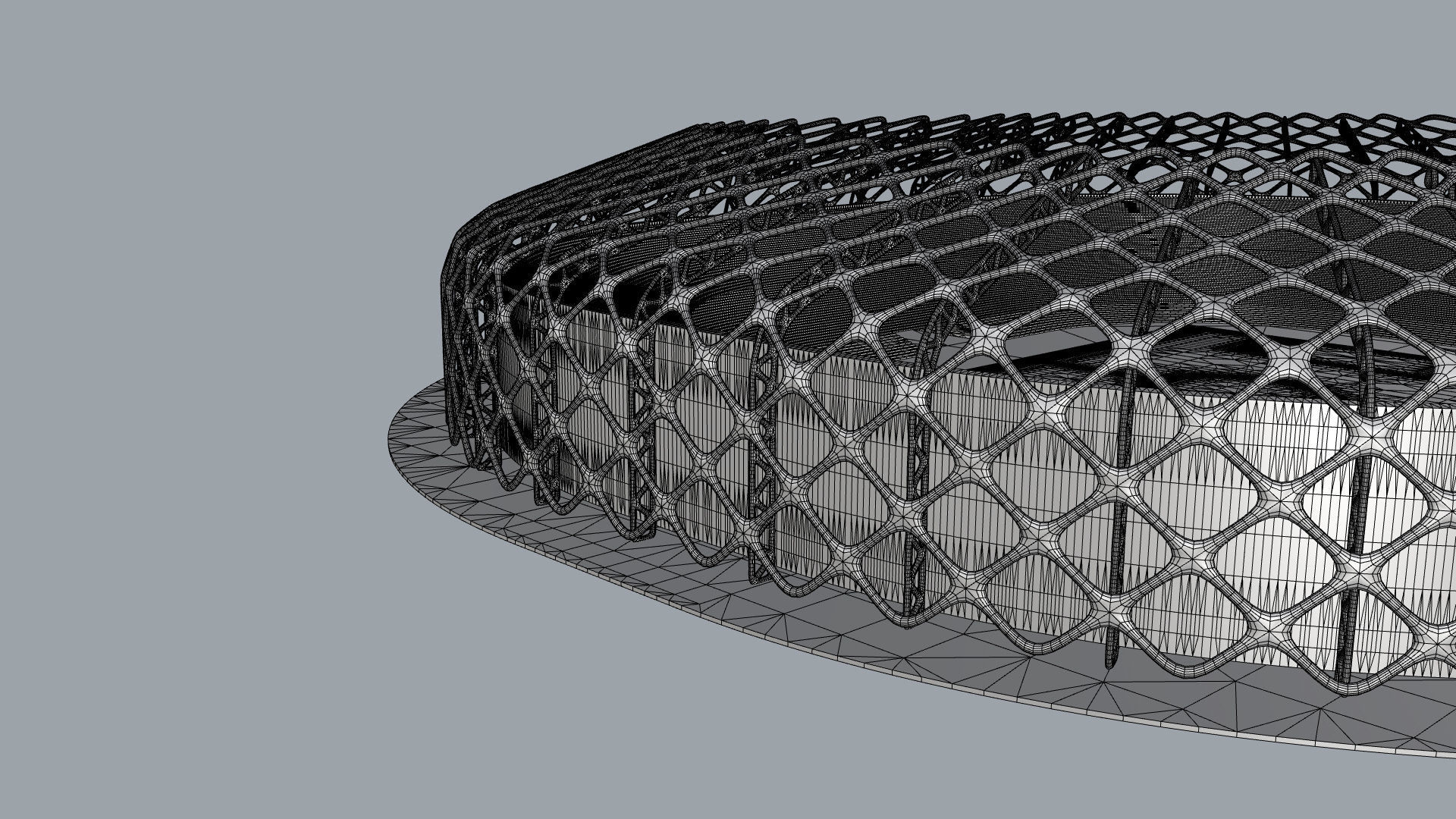 Network Structure Soccer Stadium 3D model | CGTrader