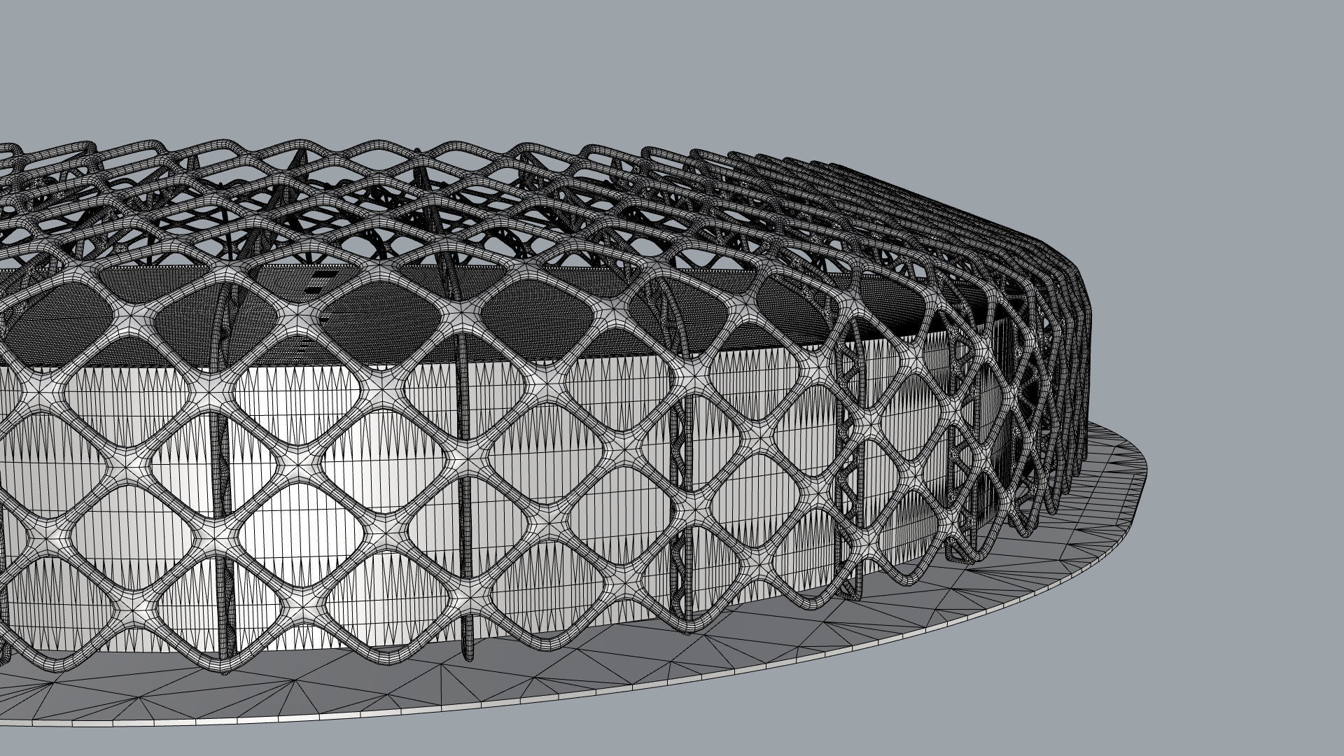 Network Structure Soccer Stadium 3D model | CGTrader