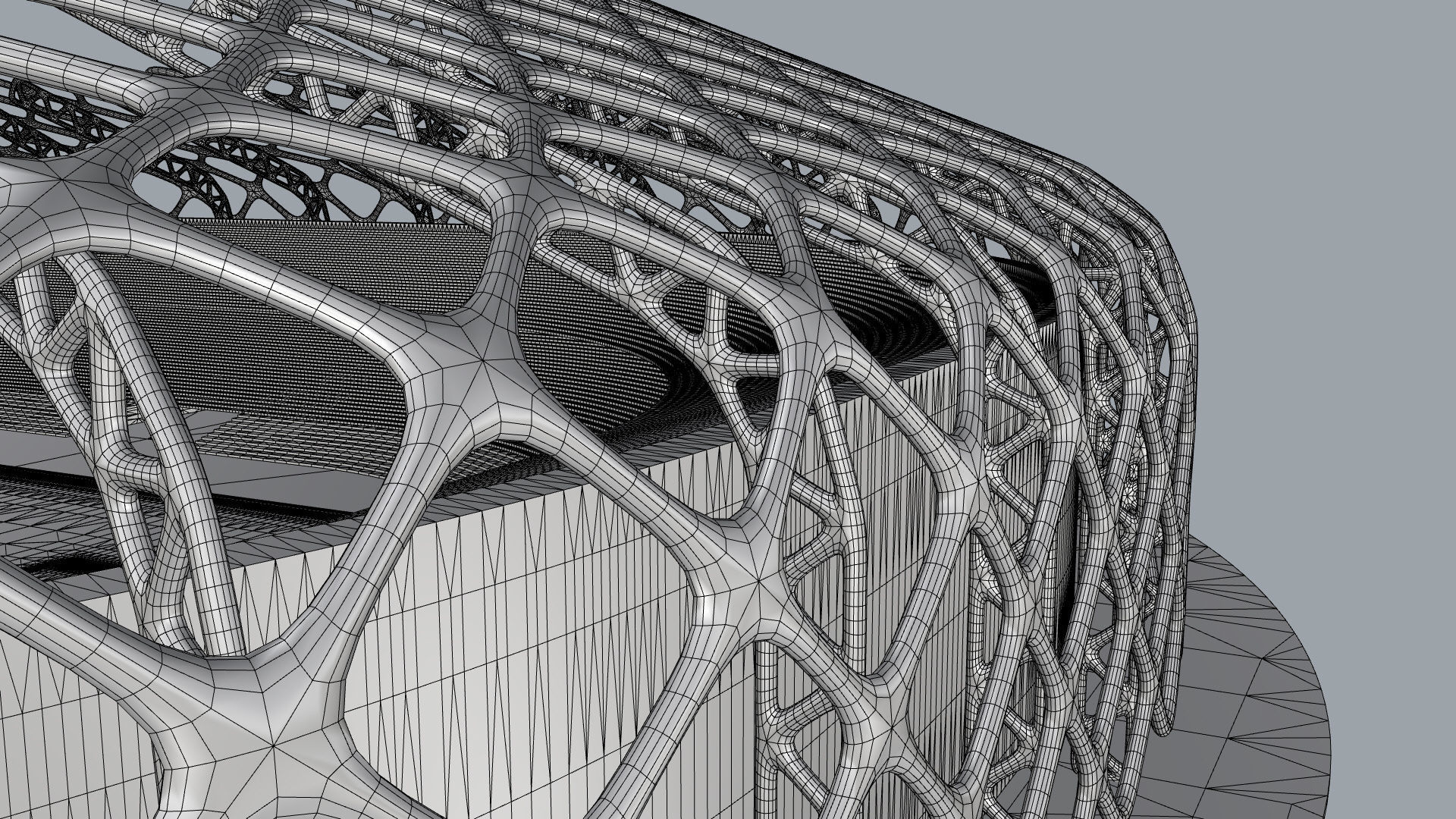 Network Structure Soccer Stadium 3D model | CGTrader
