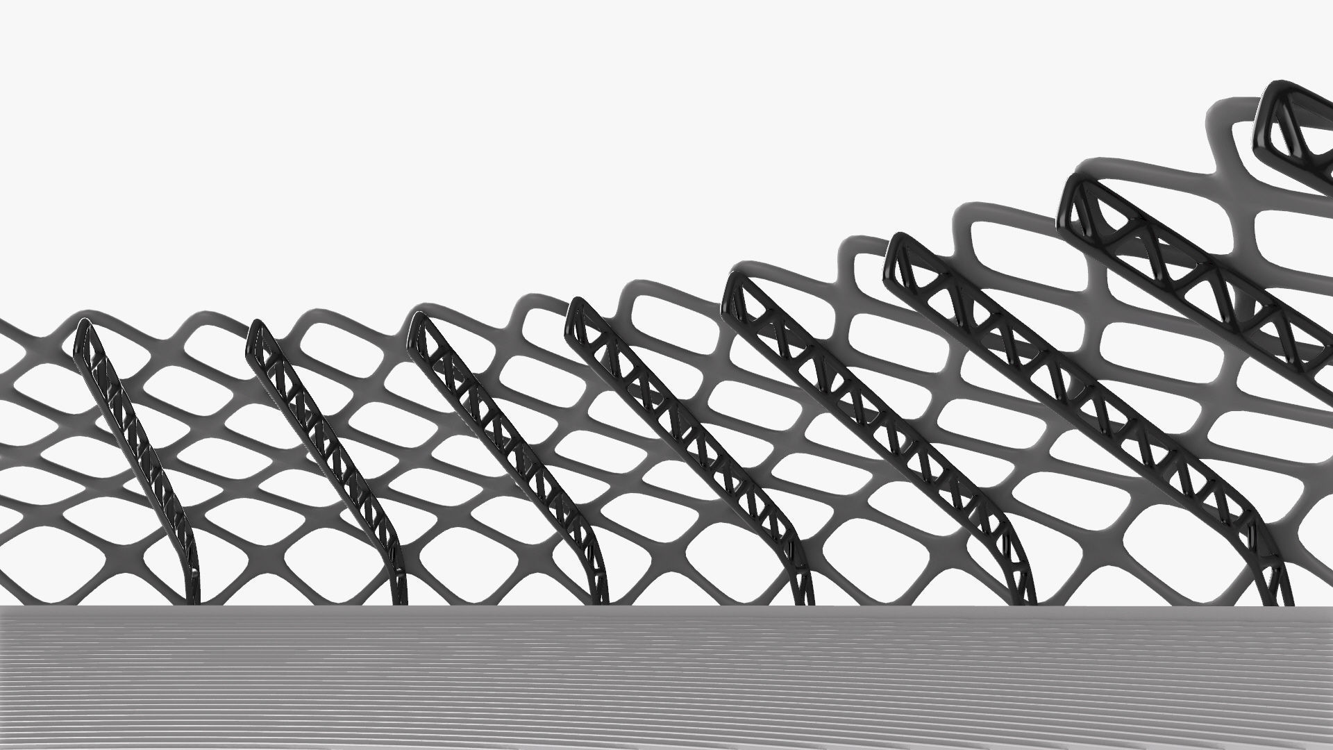 Network Structure Soccer Stadium 3D model | CGTrader