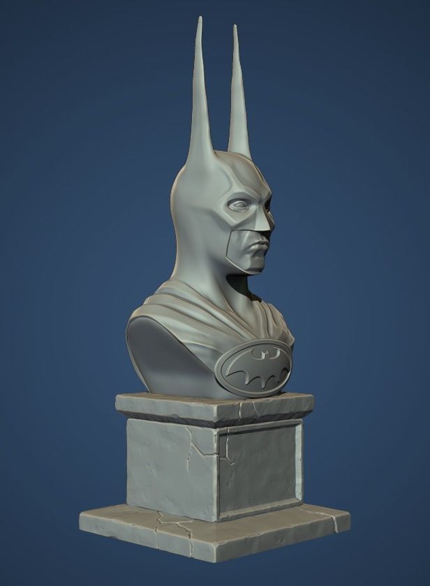 Batman Bust 3D Print free 3D model 3D printable | CGTrader
