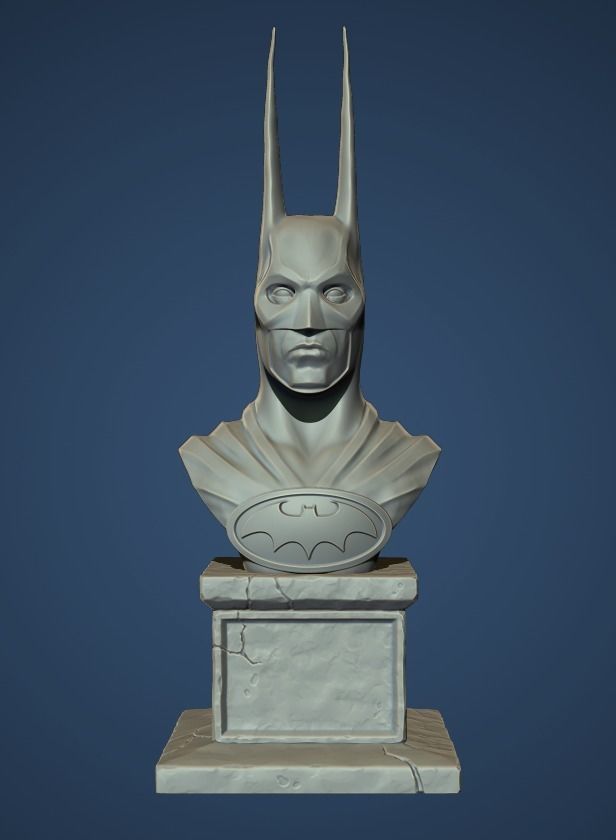 Batman Bust 3D Print free 3D model 3D printable | CGTrader