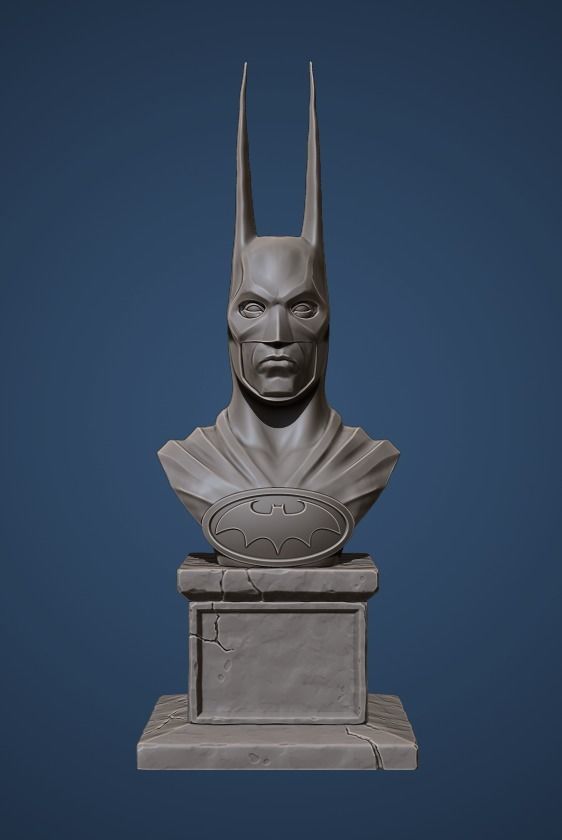 Batman Bust 3D Print free 3D model 3D printable | CGTrader