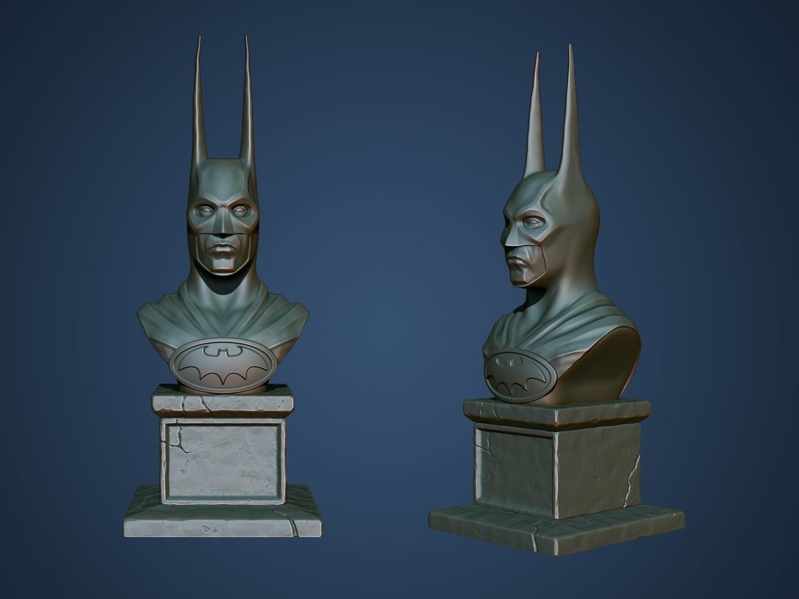 Batman Bust 3D Print free 3D model 3D printable | CGTrader