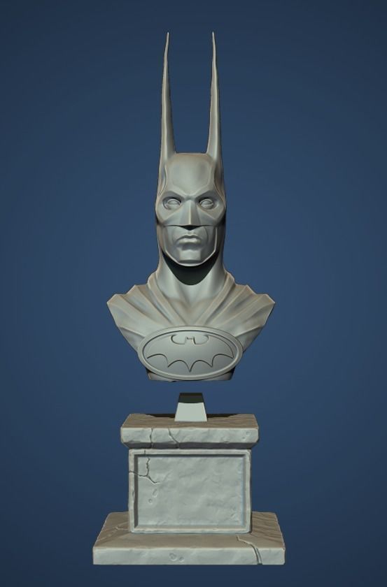 Batman Bust 3D Print free 3D model 3D printable | CGTrader