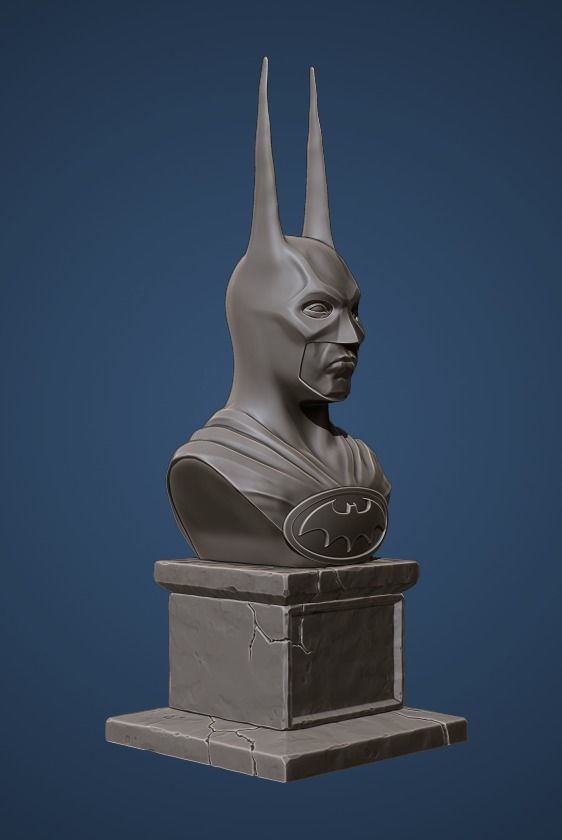 Batman Bust 3D Print free 3D model 3D printable | CGTrader