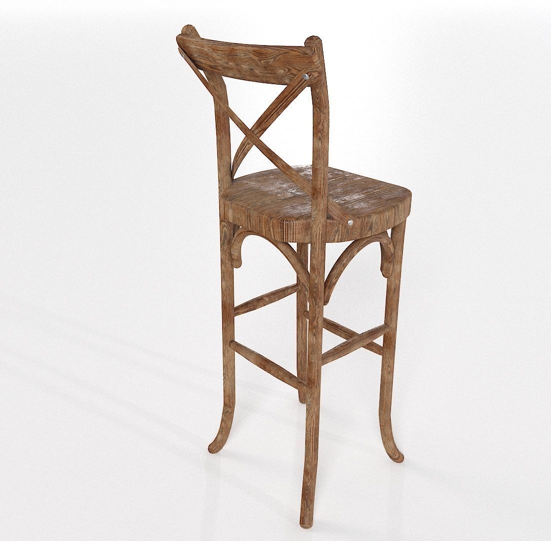 Farmhouse Crossback Chair 3D model | CGTrader