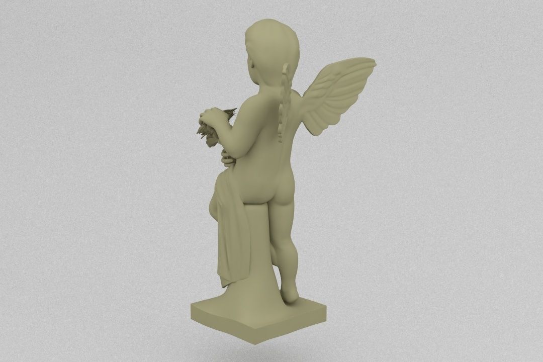 Flower and Angel 3D model 3D printable | CGTrader