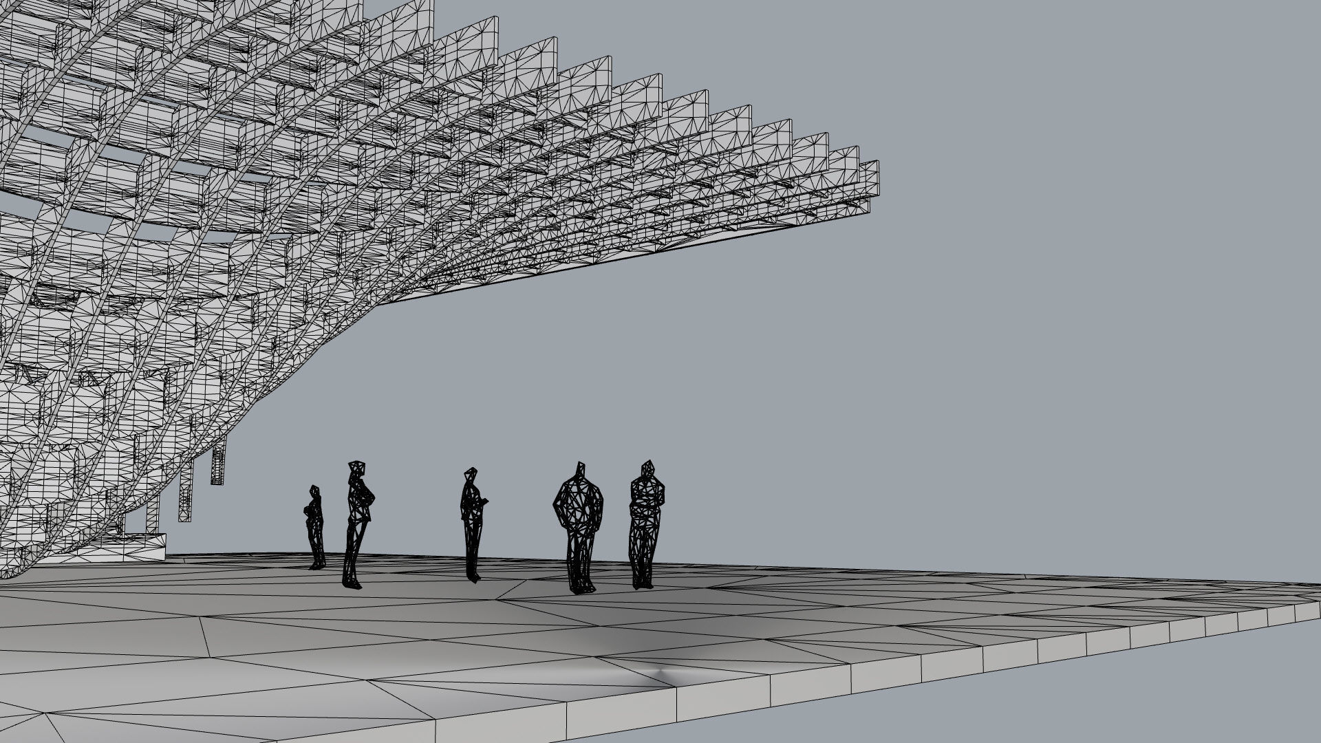 Parabolic Pergola Wooden Structure 3D model | CGTrader