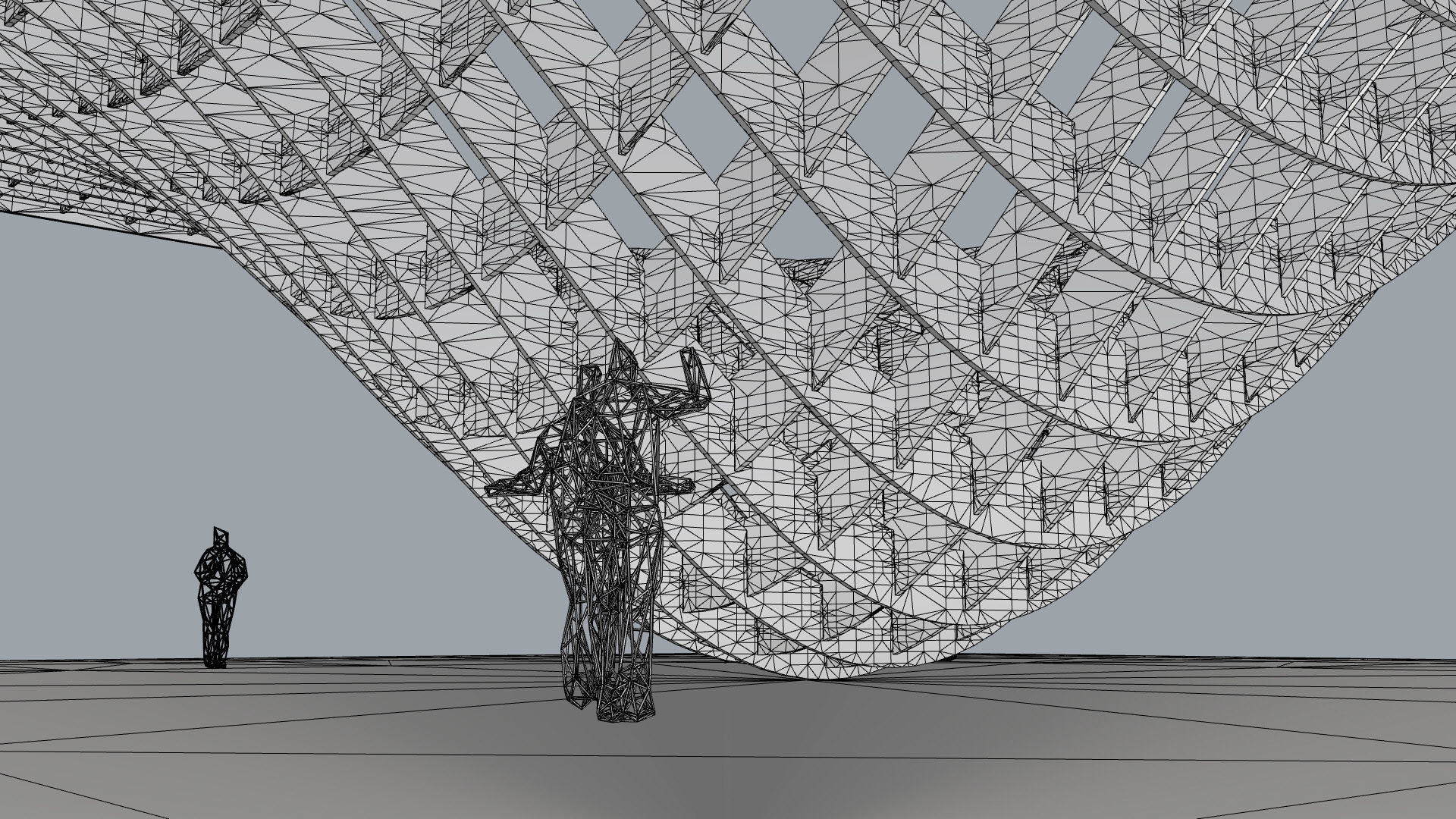 Parabolic Pergola Wooden Structure 3D model | CGTrader