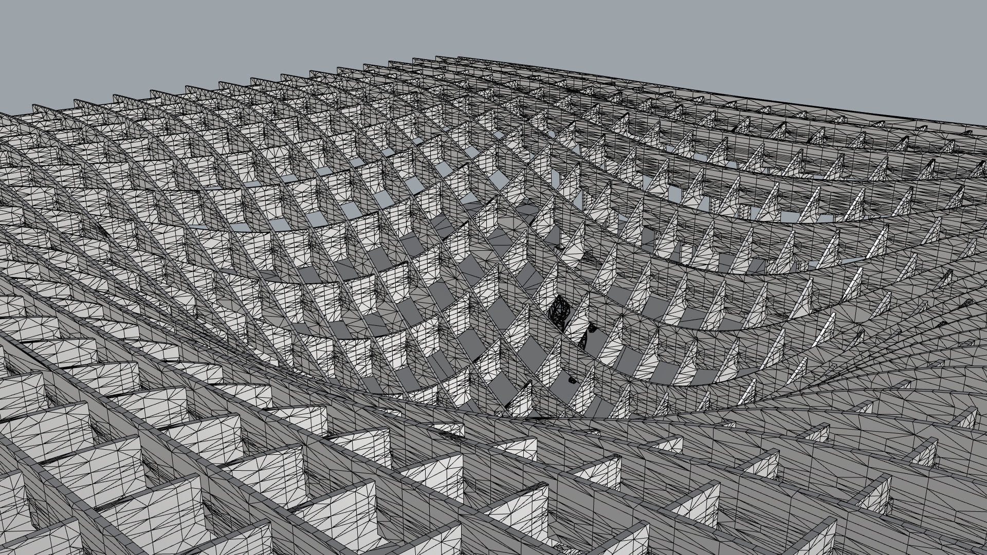 Parabolic Pergola Wooden Structure 3D model | CGTrader