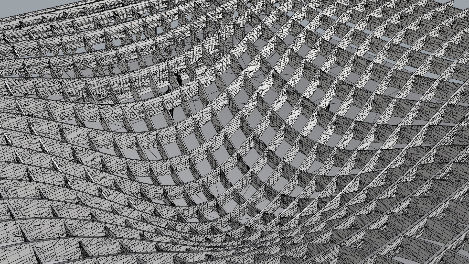 Parabolic Pergola Wooden Structure 3D model | CGTrader