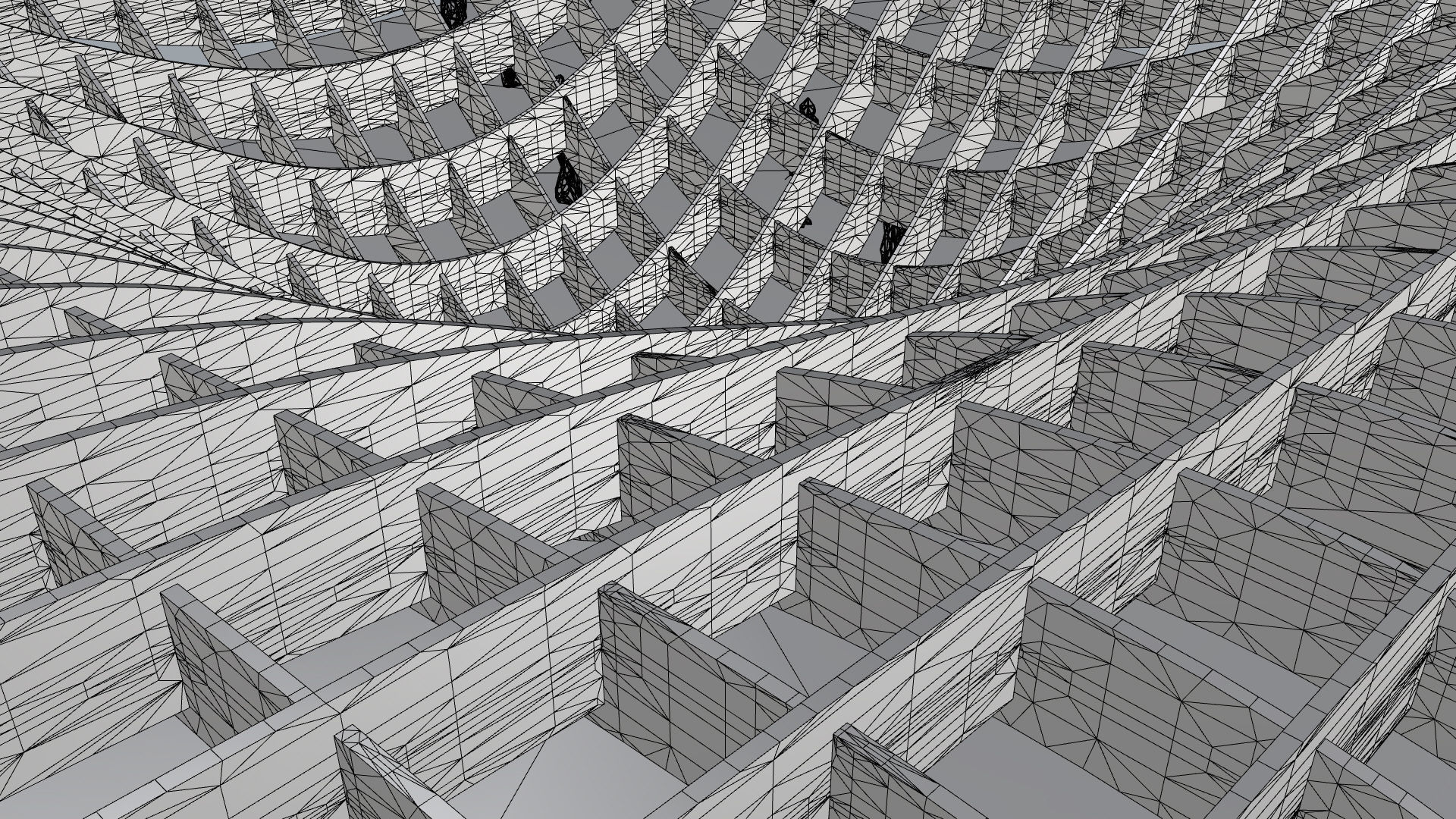 Parabolic Pergola Wooden Structure 3D model | CGTrader