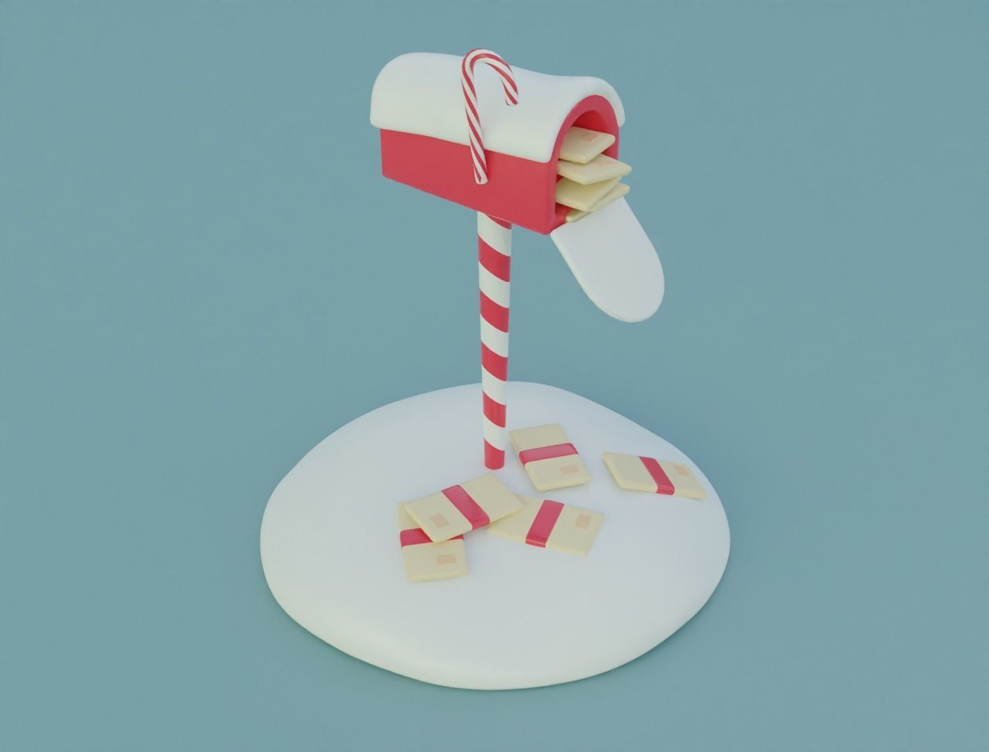 Christmas mailbox 3D model for 3D print 3D model 3D printable | CGTrader
