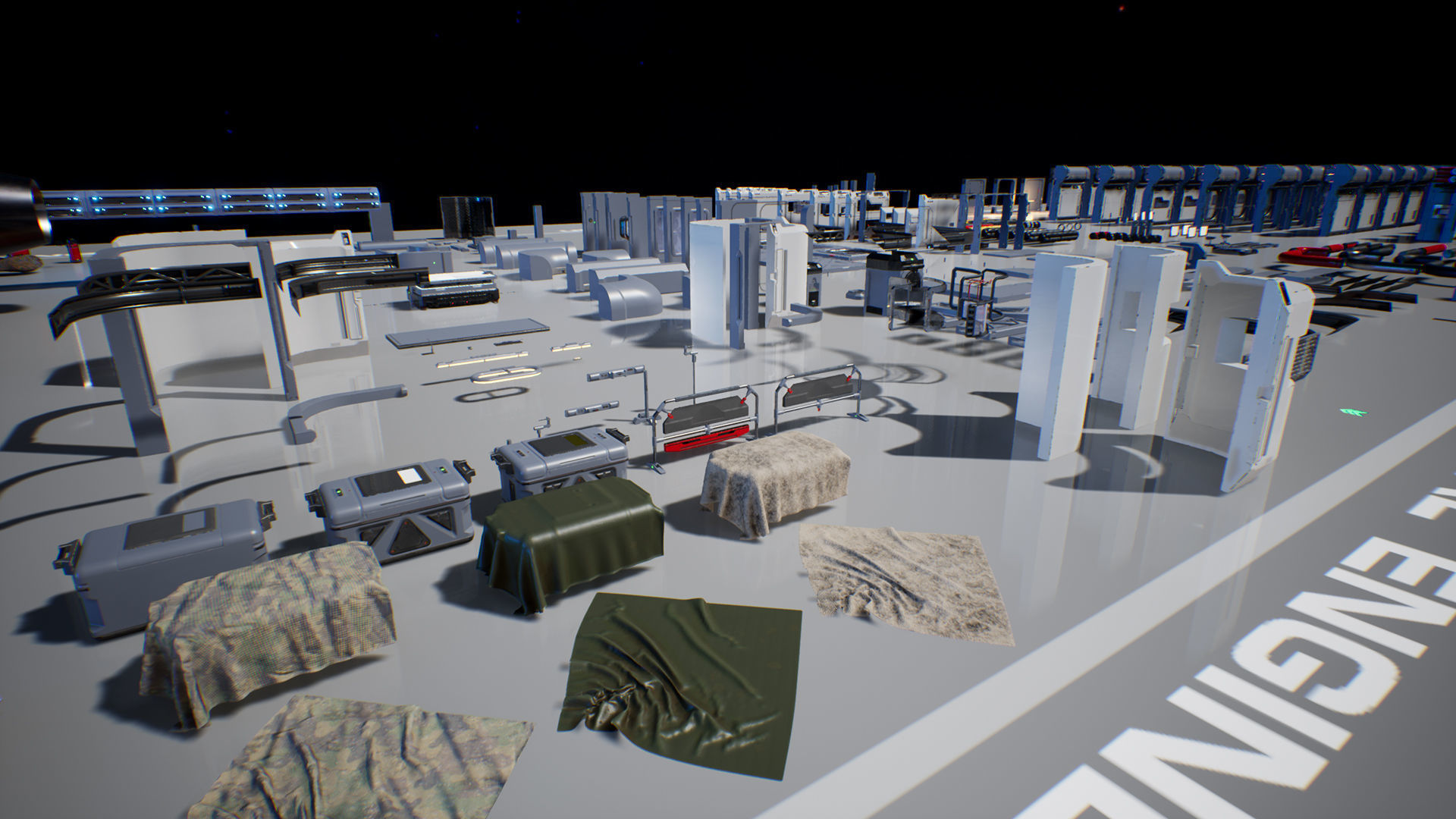 3D model Modular Sci-Fi Environment Unreal Engine - SciFi Base Planet - VR / AR / low-poly ...