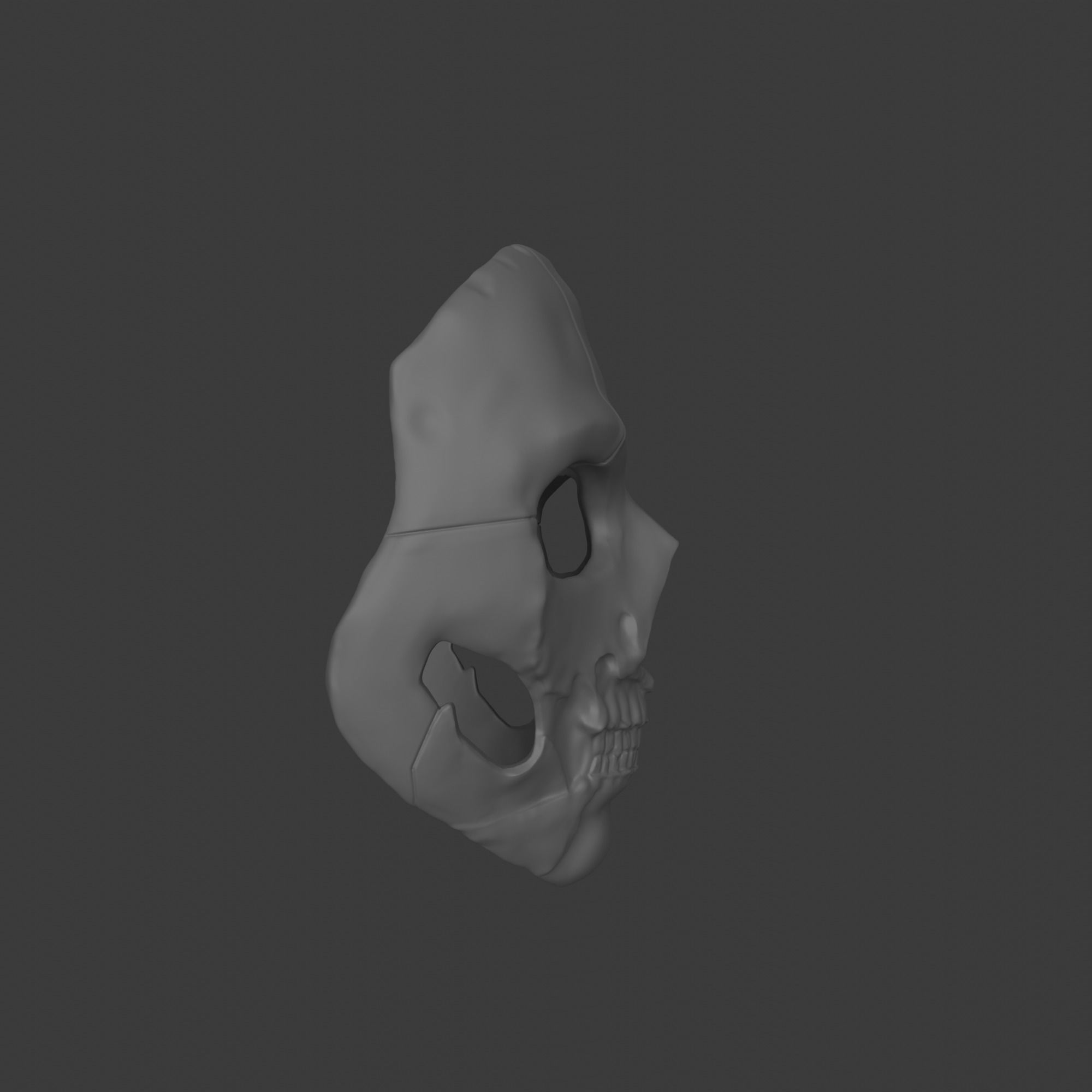 Call of duty Nemesis Ghost Mw3 Mask 3D model 3D printable | CGTrader
