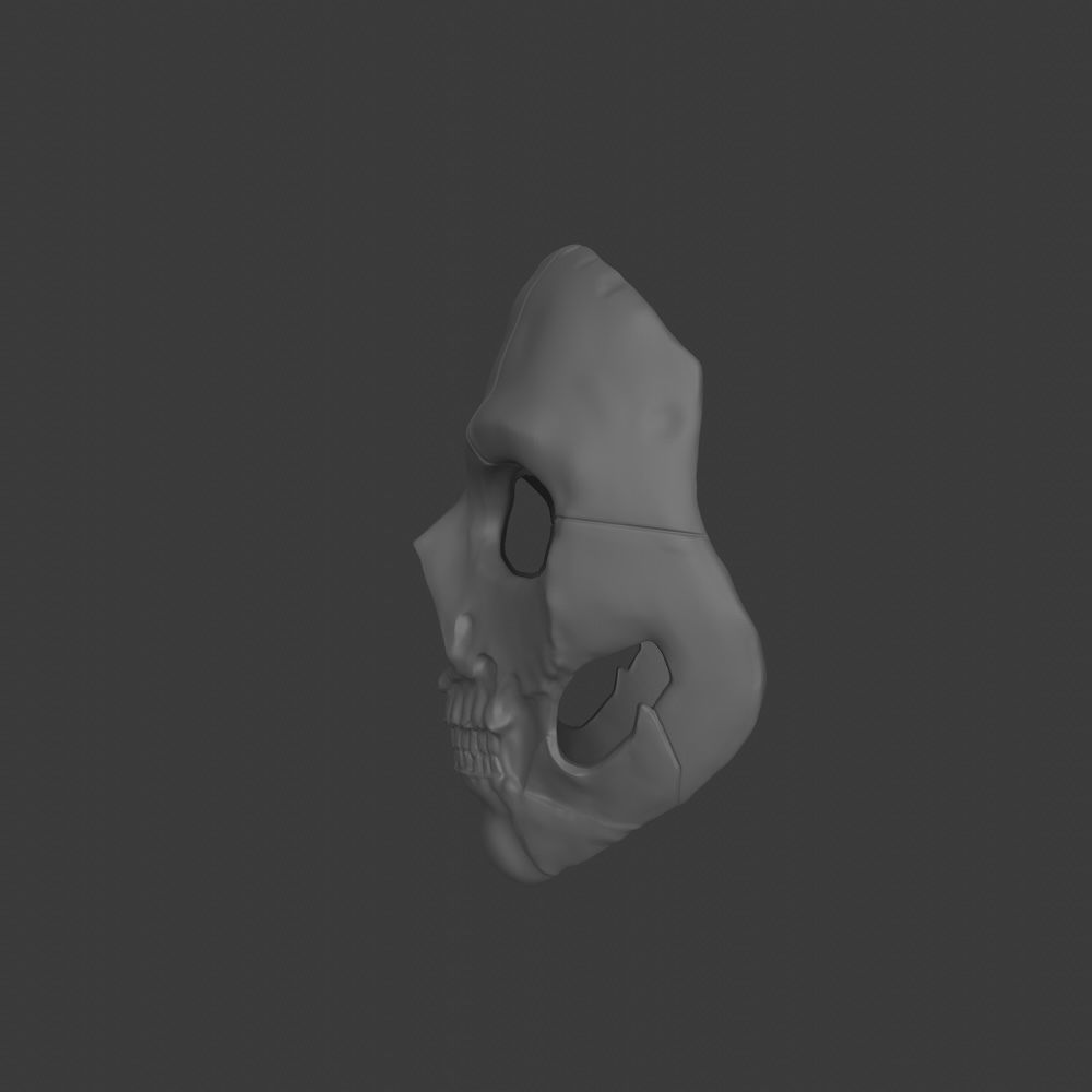 Call of duty Nemesis Ghost Mw3 Mask 3D model 3D printable | CGTrader