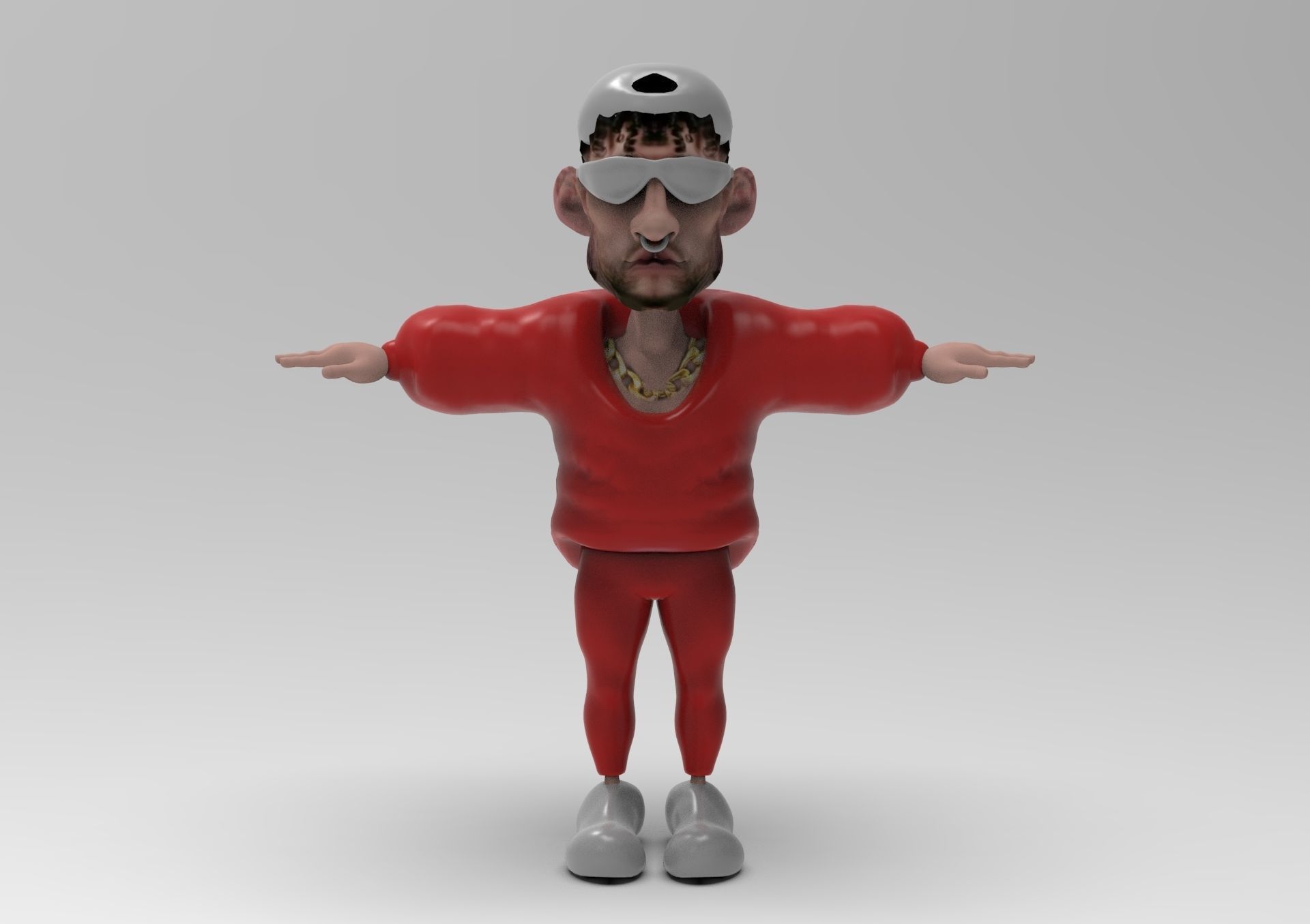 3D model Bad Bunny Cartoon VR / AR / low-poly | CGTrader