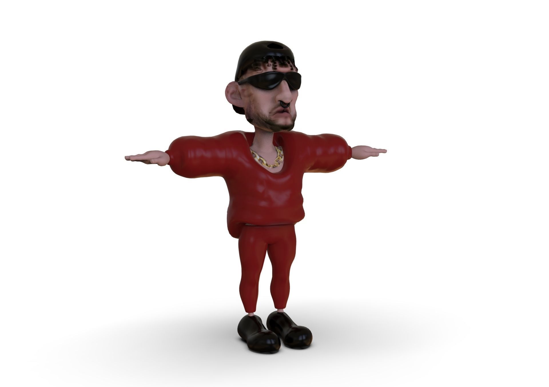 3D model Bad Bunny Cartoon VR / AR / low-poly | CGTrader