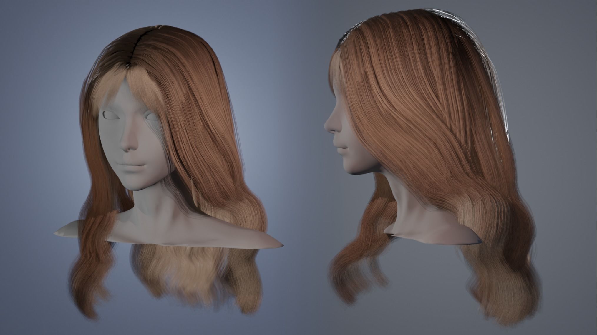 Free Female Hairstyle free VR / AR / low-poly 3D model | CGTrader