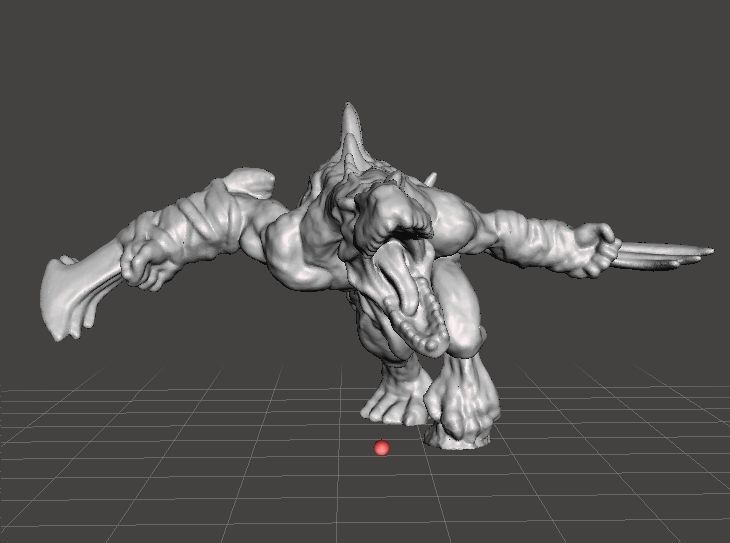 LIZARDMEN RAVAGER MINIATURE MODEL FANTASY GAMES DND AND RPG 3D model 3D ...