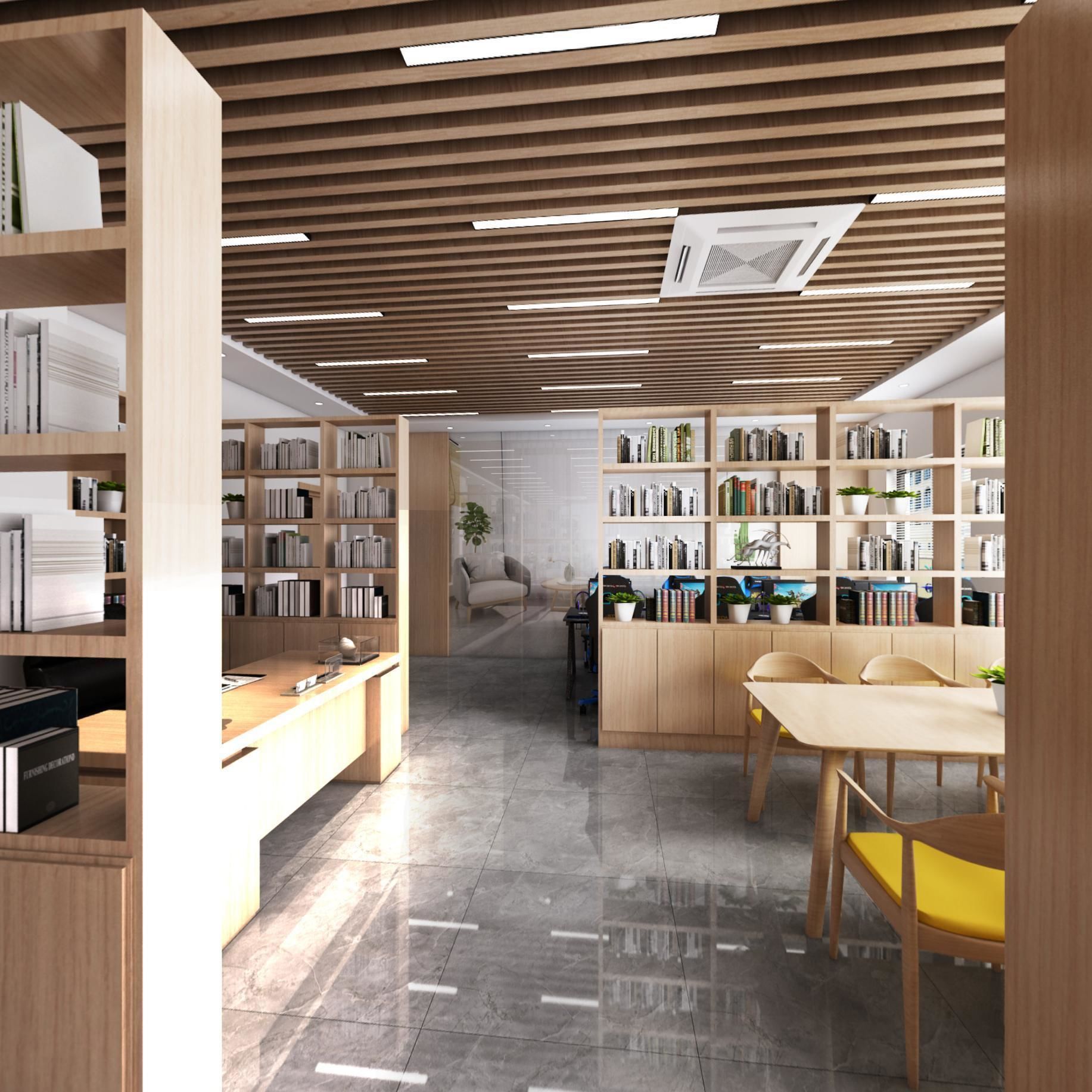 The New Chinese Library 3D model | CGTrader